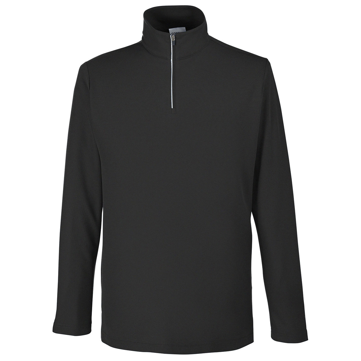 Core 365 CE405 Men's Fusion ChromaSoft Pique Quarter-Zip - Black | Full ...