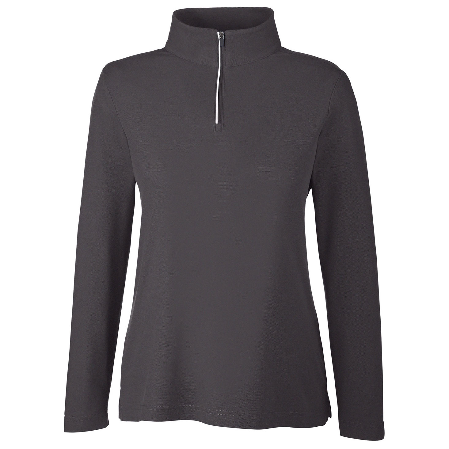 Core 365 CE405W Ladies Fusion ChromaSoft Pique Quarter-Zip - Carbon ...