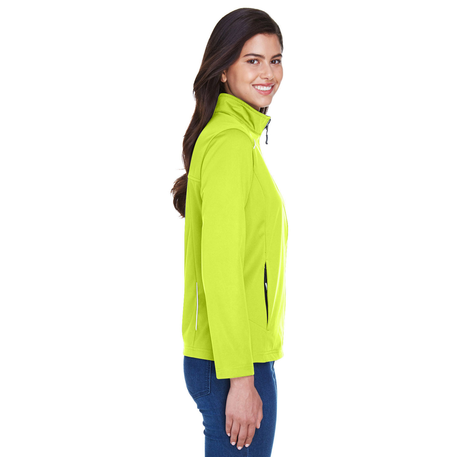 Core 365 CE708W Ladies Techno Lite Three-Layer Knit Tech-Shell - Safety Yellow | Full Source
