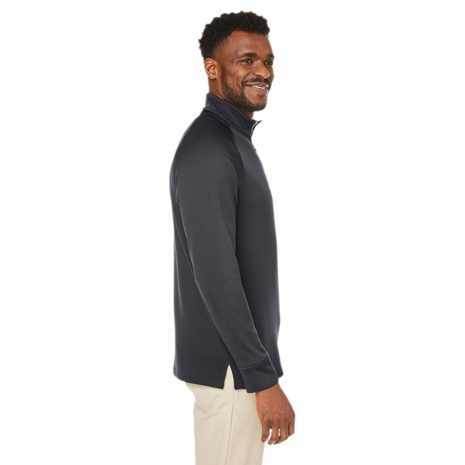 Core 365 CE801 Unisex Fusion ChromaSoft™ Fleece Quarter-Zip - Carbon ...