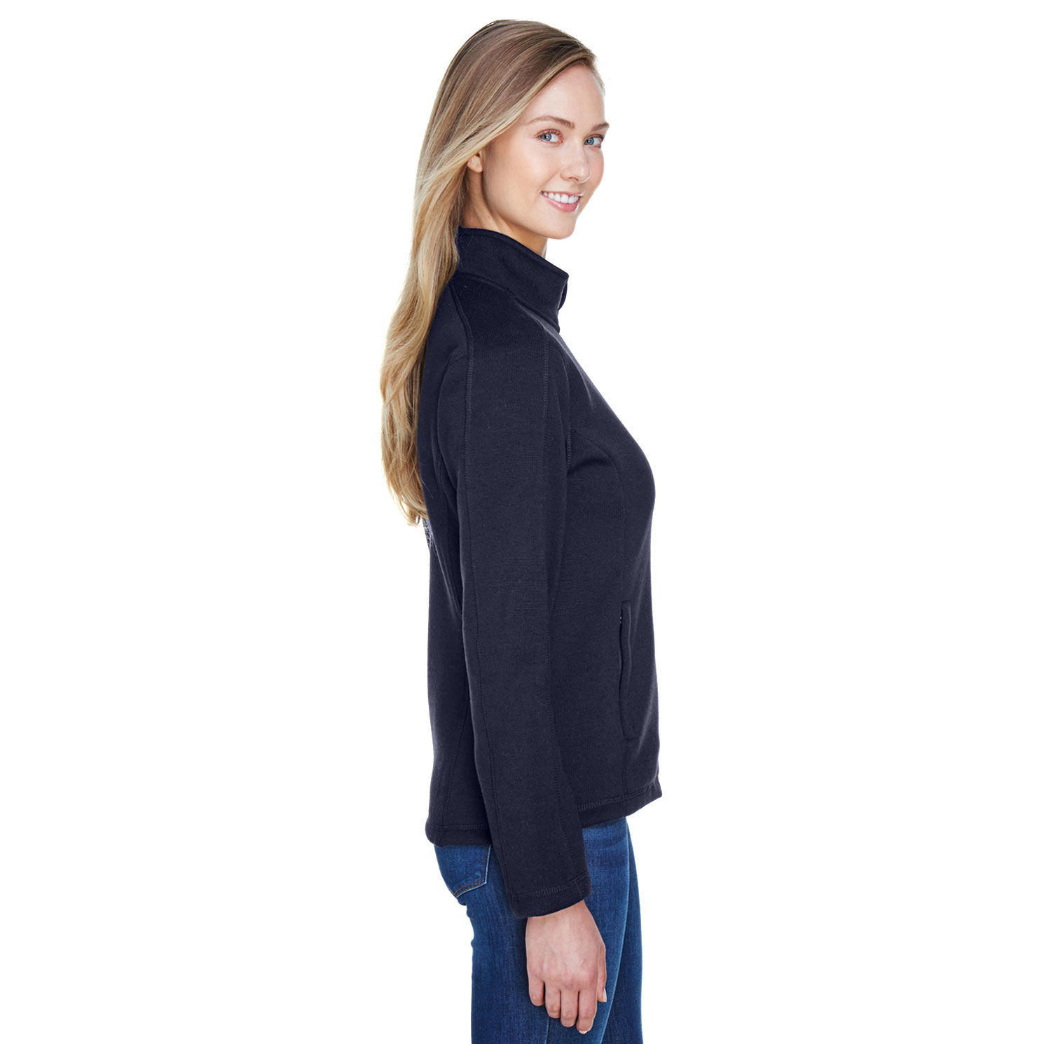 Devon & Jones DG793W Ladies Bristol Full Zip Sweater Fleece Jacket ...
