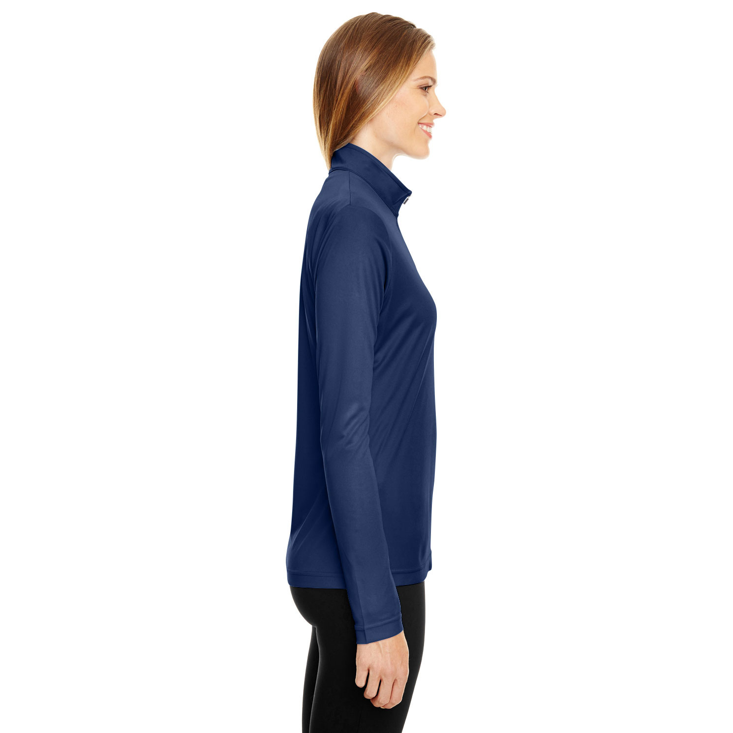 Team 365 TT31W Ladies Zone Performance Quarter-Zip - Sport Dark Navy ...