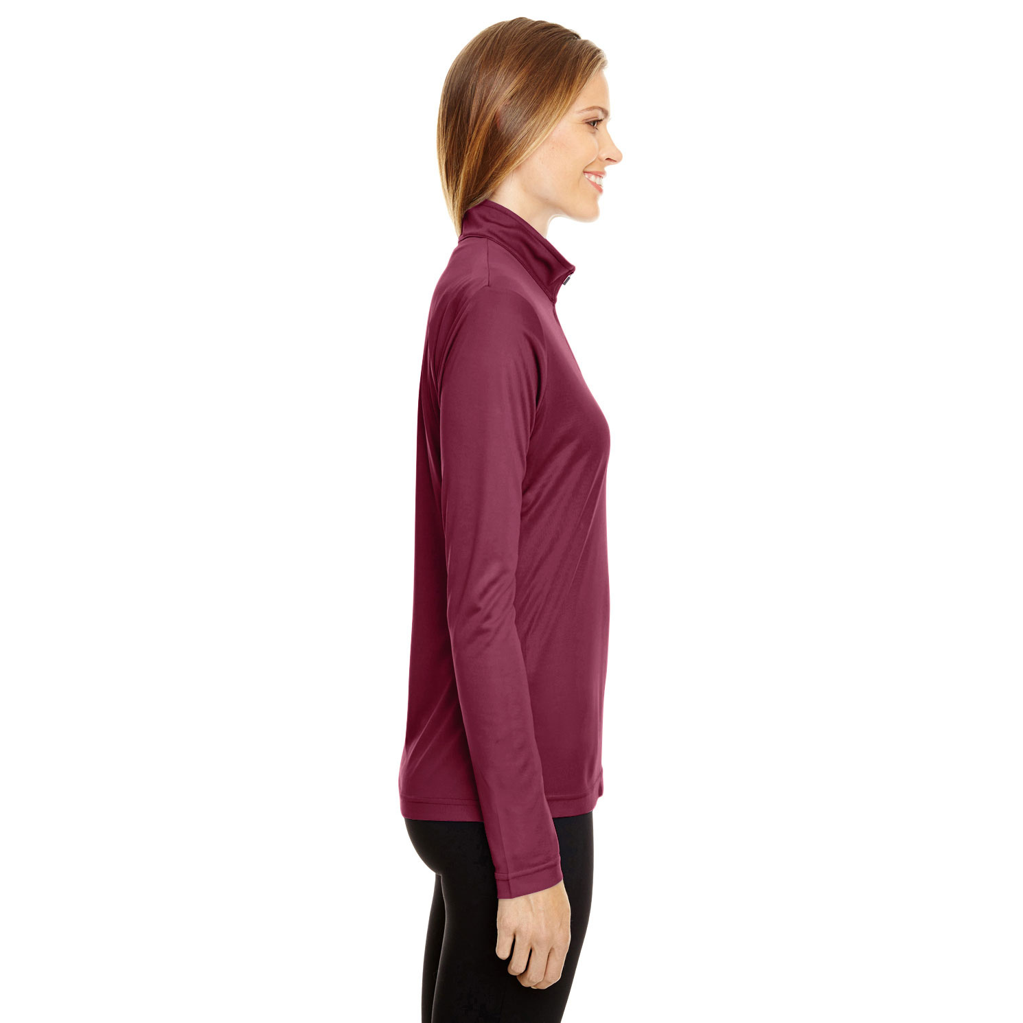 Team 365 TT31W Ladies Zone Performance Quarter-Zip - Sport Maroon ...