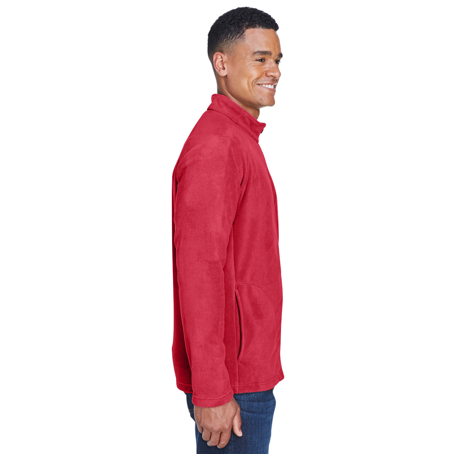 Team 365 TT90 Men's Campus Microfleece Jacket - Sport Red | Full Source