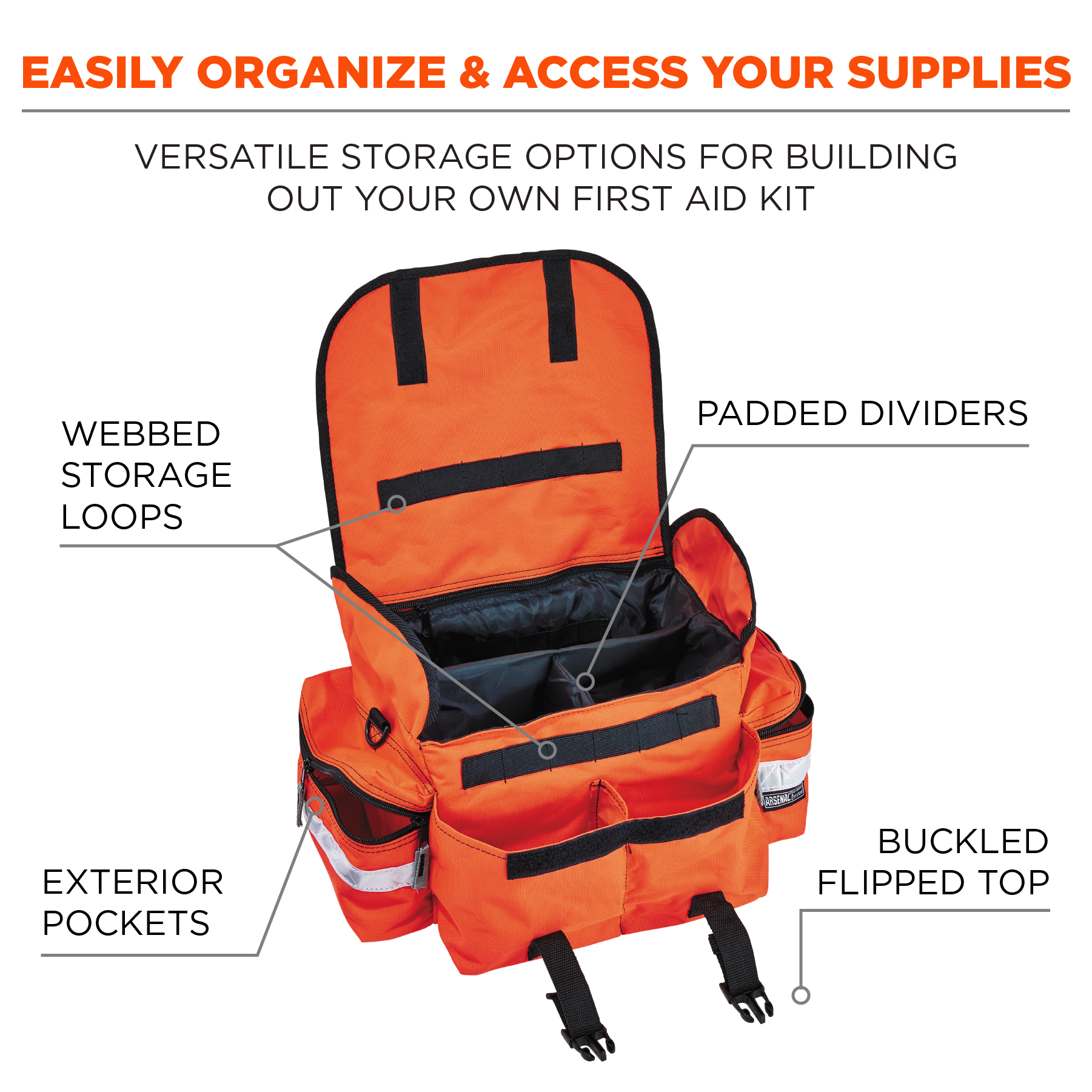 Ergodyne Arsenal 5210 Small Trauma Bag - Orange | Full Source