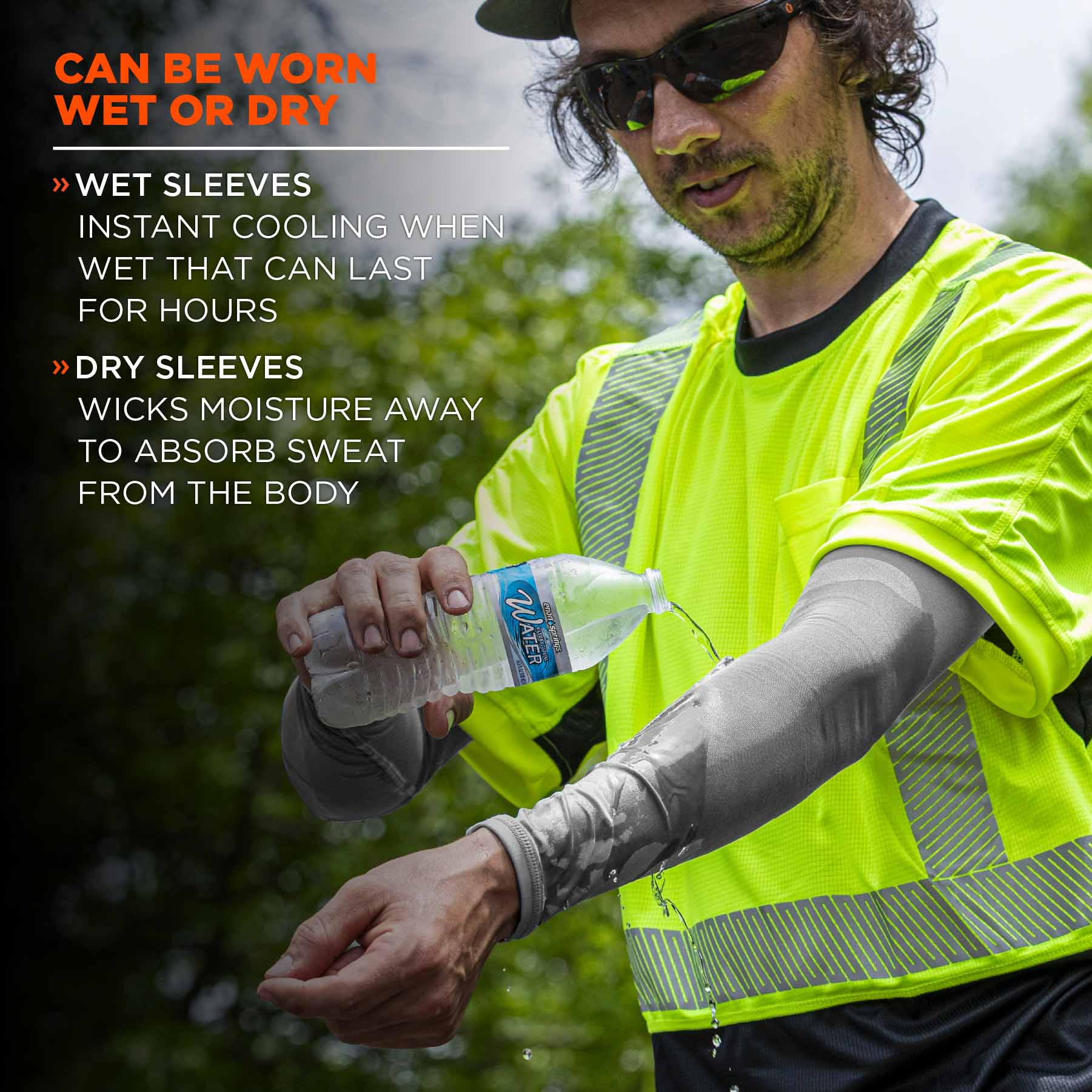 Ergodyne Chill-Its 6690 Performance Knit Cooling Arm Sleeves - Gray ...