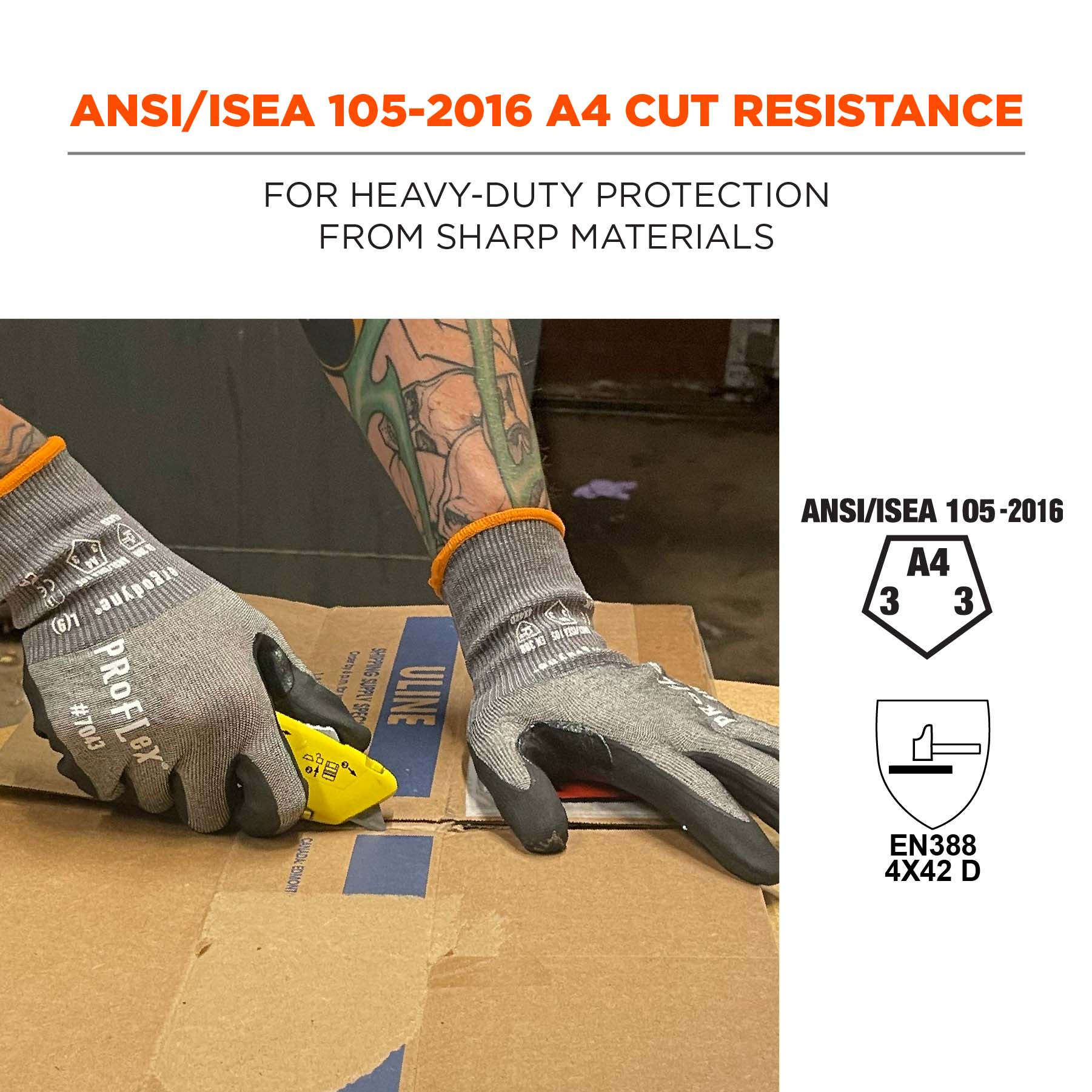 Ergodyne ProFlex 7043 Nitrile-Coated Cut-Resistant Gloves | Full Source