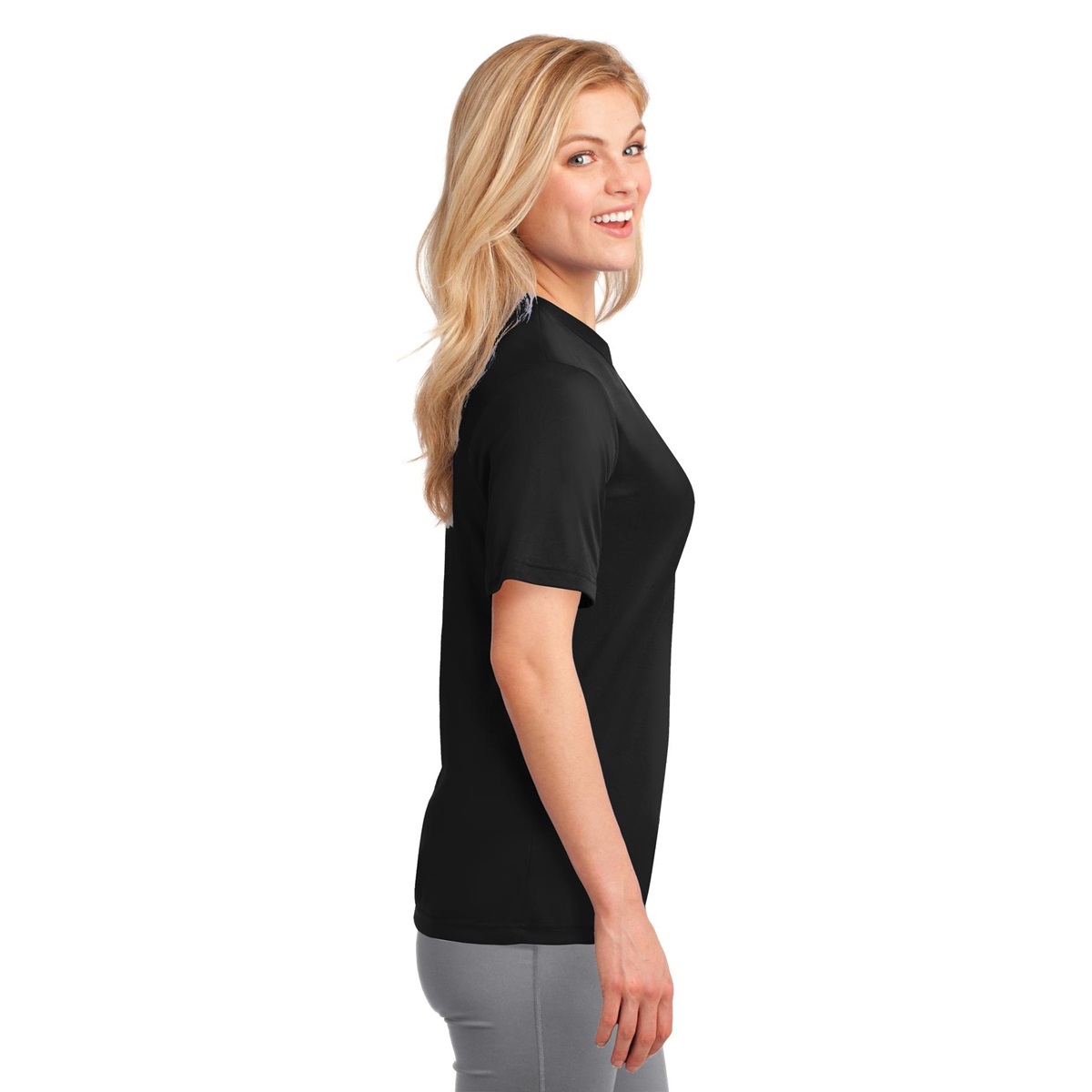 Port & Company LPC380 Ladies Performance Tee - Jet Black | Full Source
