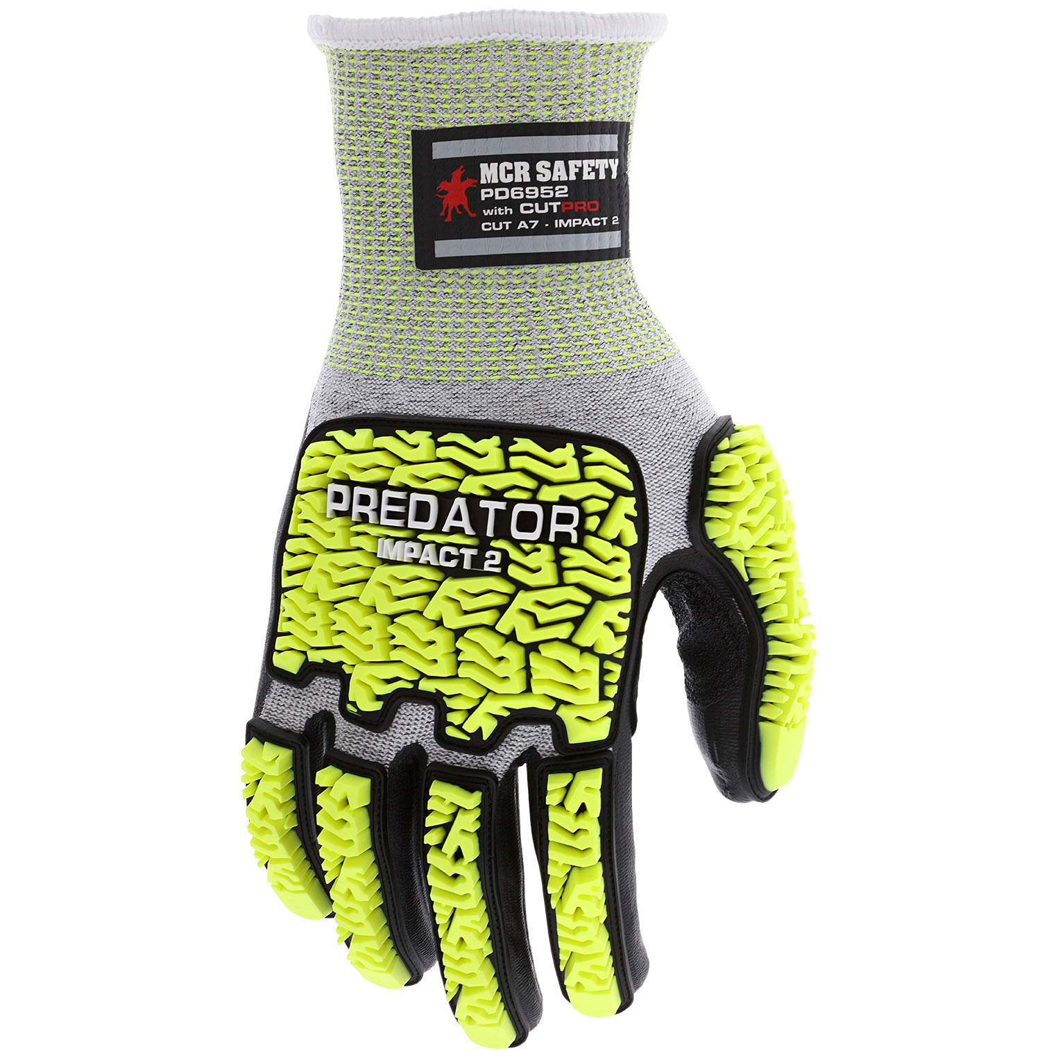 MCR Safety PD6952 Predator Mechanics Bi-Polymer Coated Gloves - TPR ...