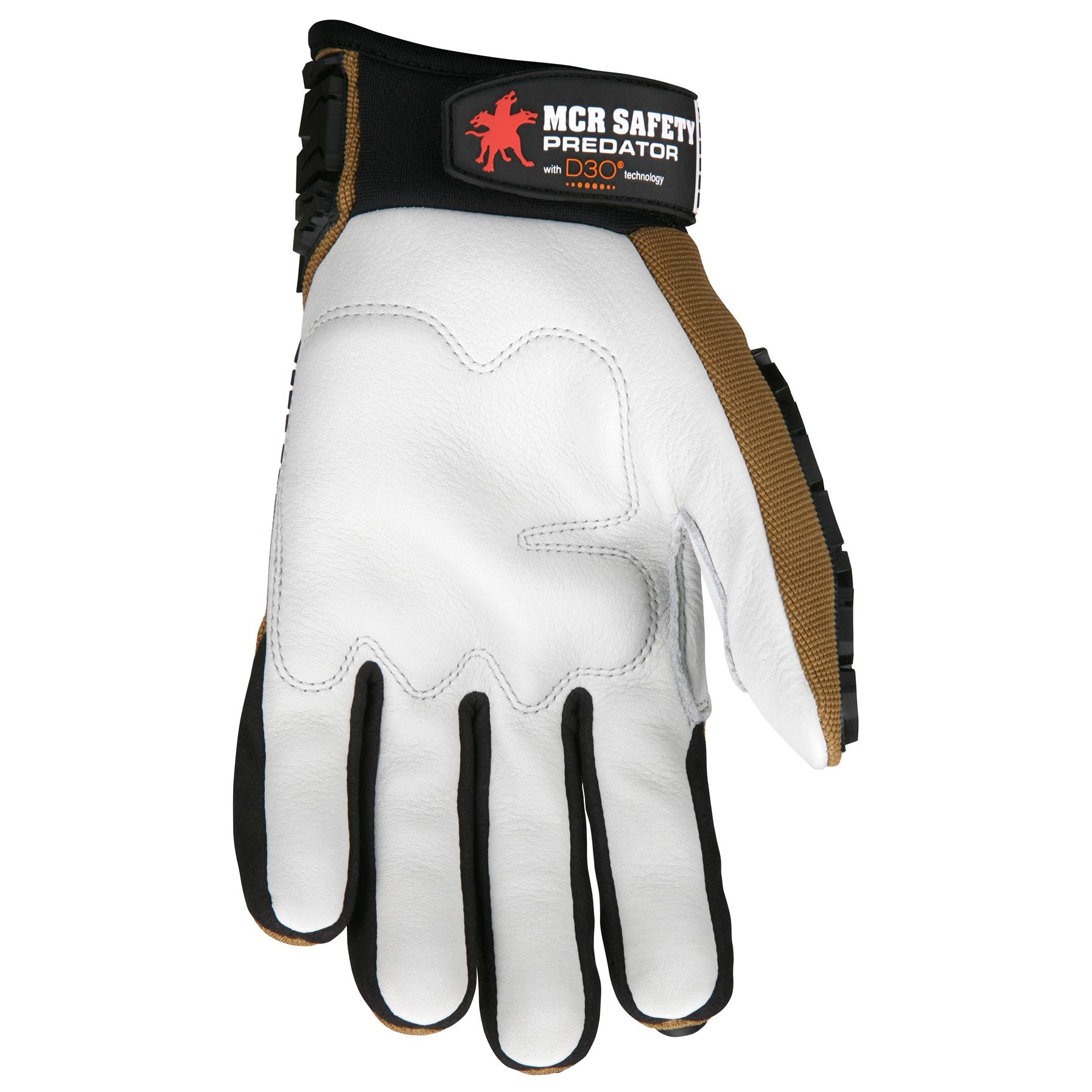 MCR Safety PD2903 Predator Cow Grain Leather Palm Multi-Task Gloves ...