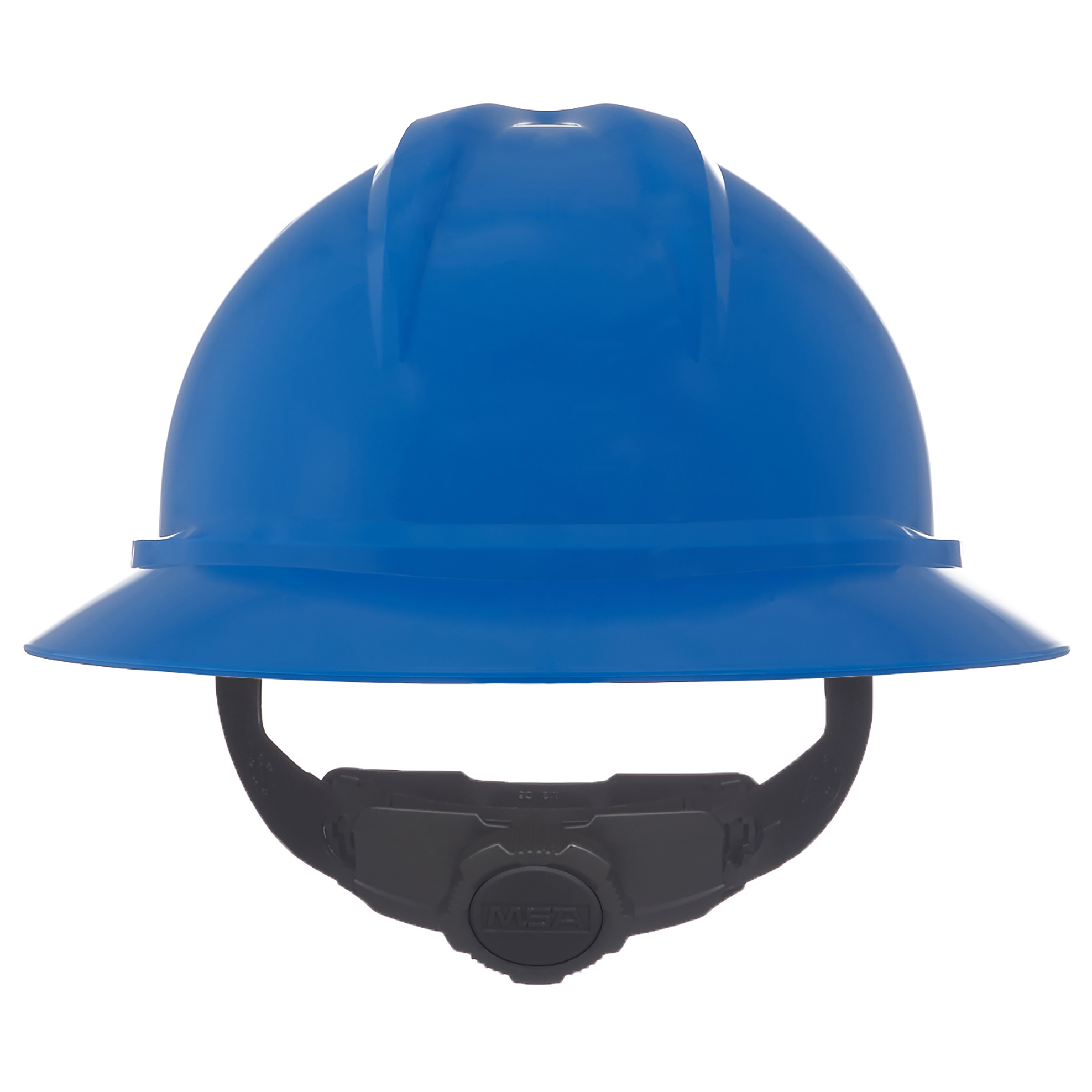 MSA 10167951 V-Gard 500 Vented Full Brim Hard Hat - 6-Point Ratchet ...