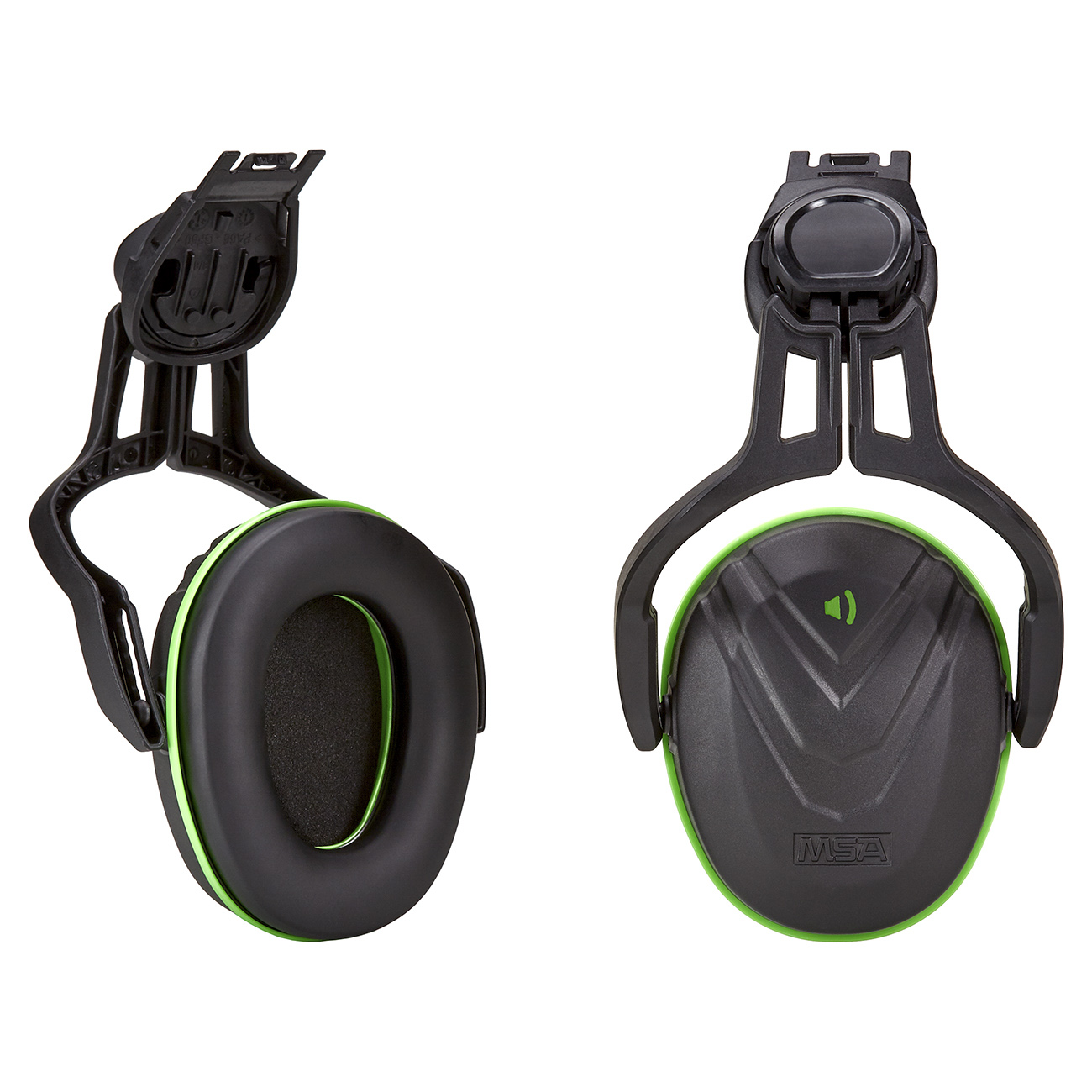 MSA 10190356 V-Gard Helmet Mounted Hearing Protection - LOW - 22 NRR ...