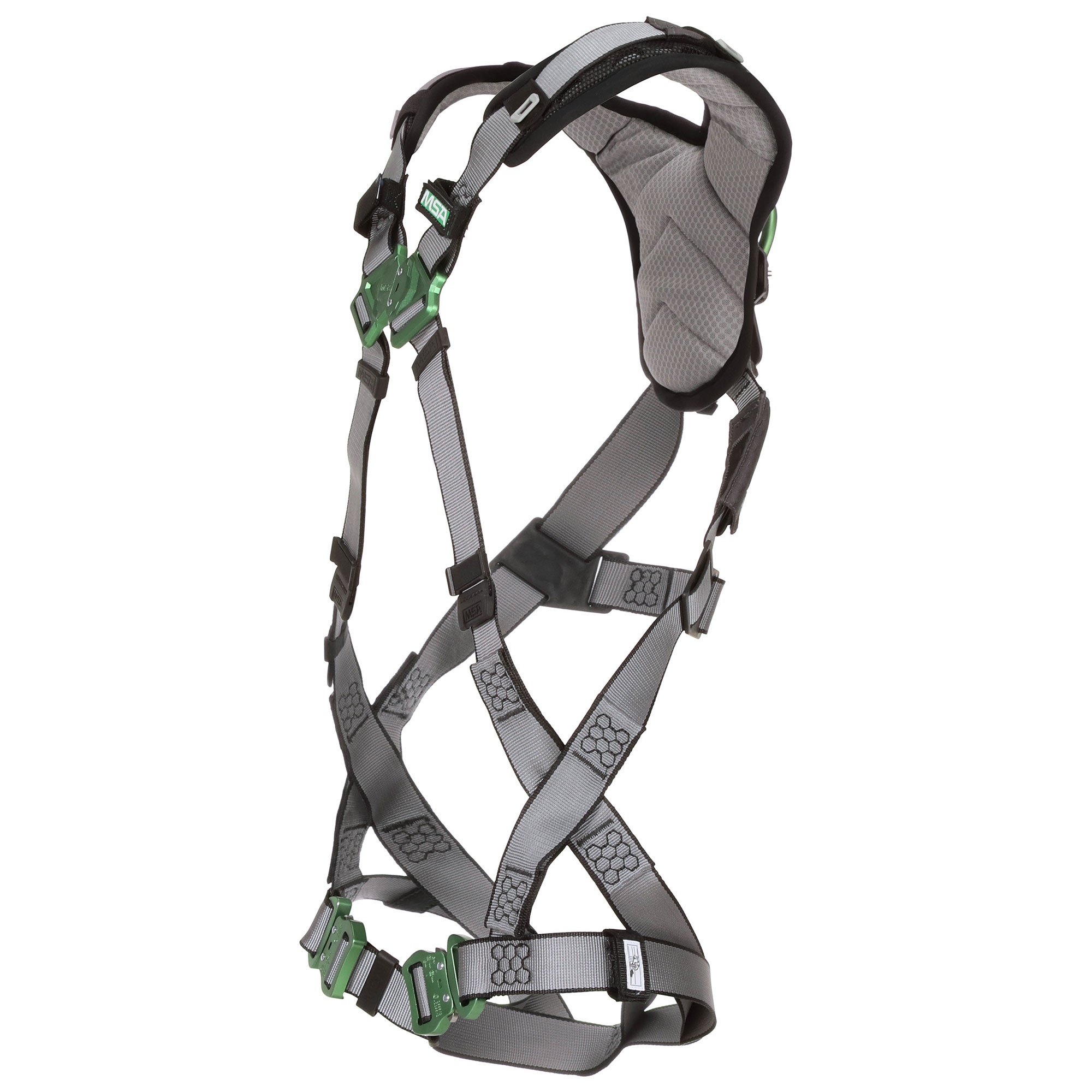 MSA 10194889 V-FIT Standard Full Body Harness - Quick Connect Leg ...