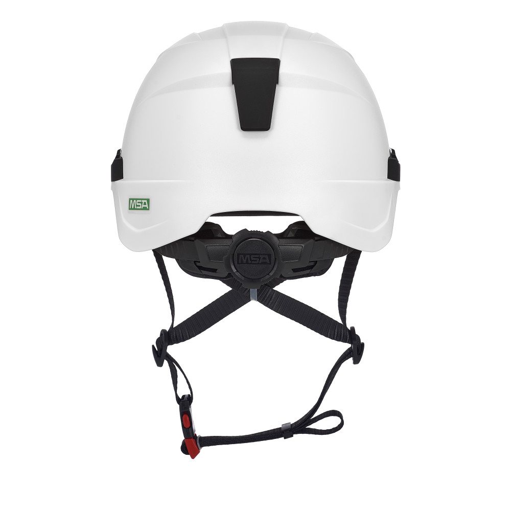 MSA 10242635 V-Gard H2 Safety Helmet - Ratchet Suspension - White ...