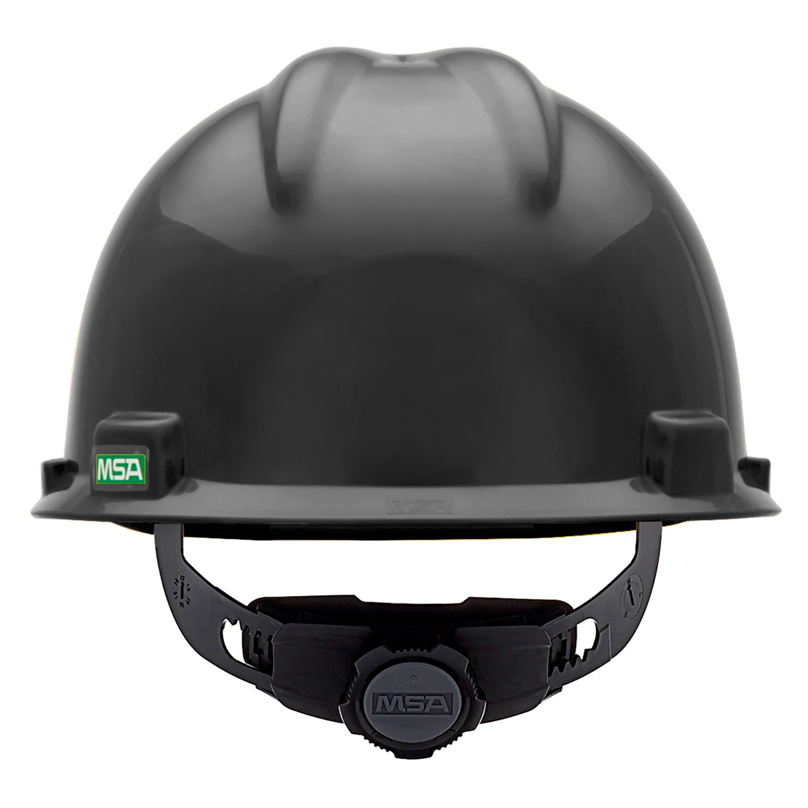MSA C217140 Super-V Cap Style Hard Hat - Fas-Trac Suspension - Black ...