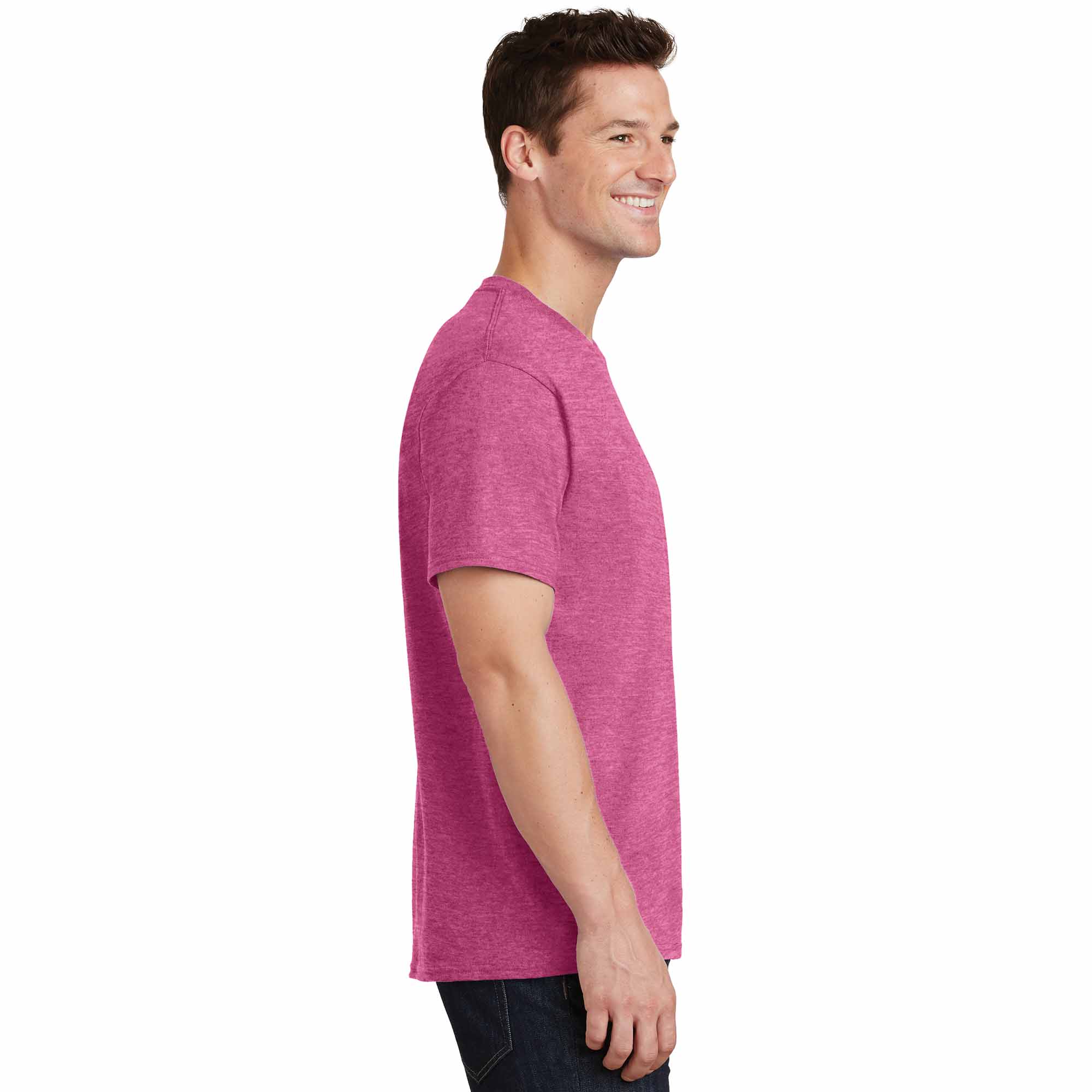 Port & Company PC54 Core Cotton Tee - Heather Sangria | Full Source