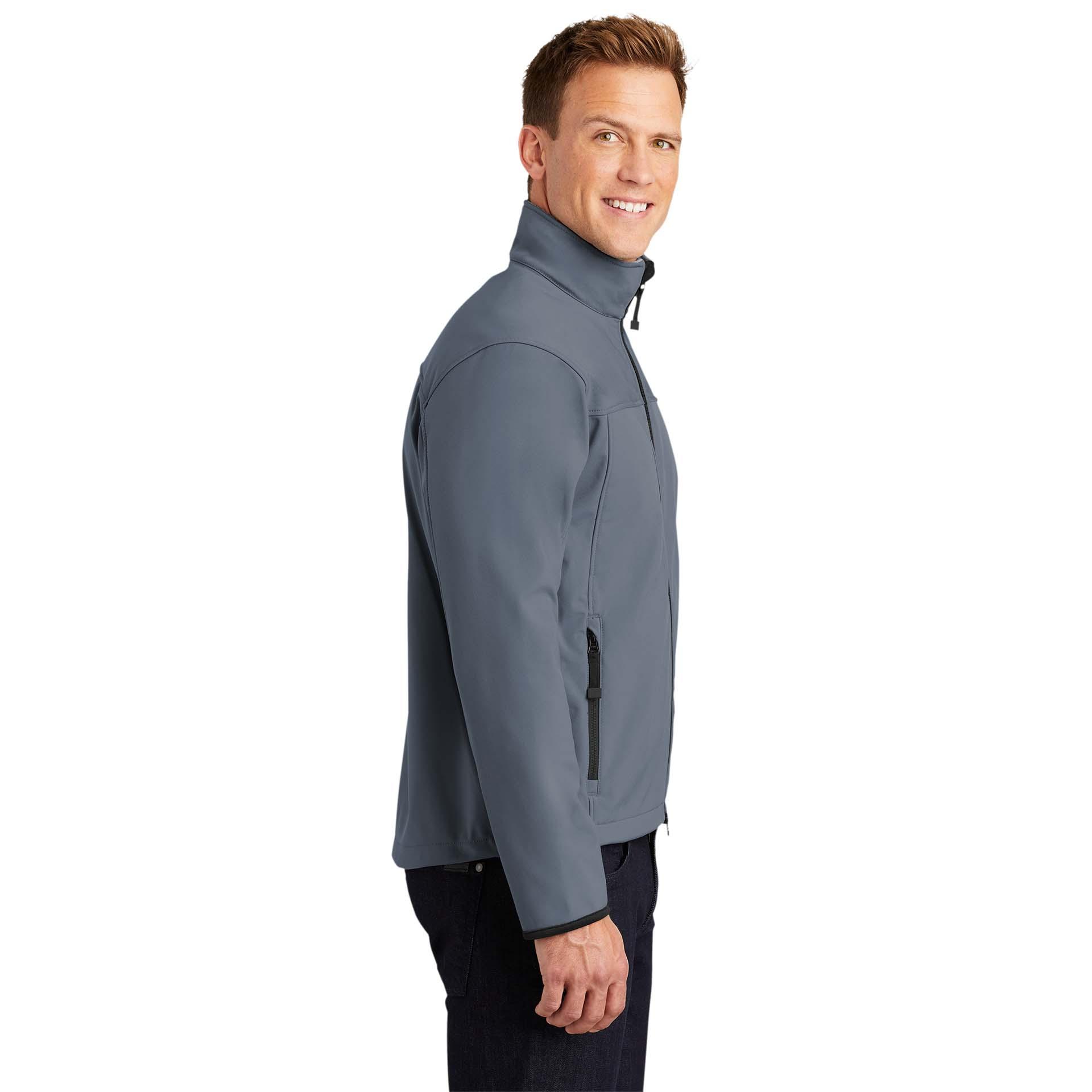 Port Authority J790 Glacier Soft Shell Jacket - Atlantic Blue/Chrome ...