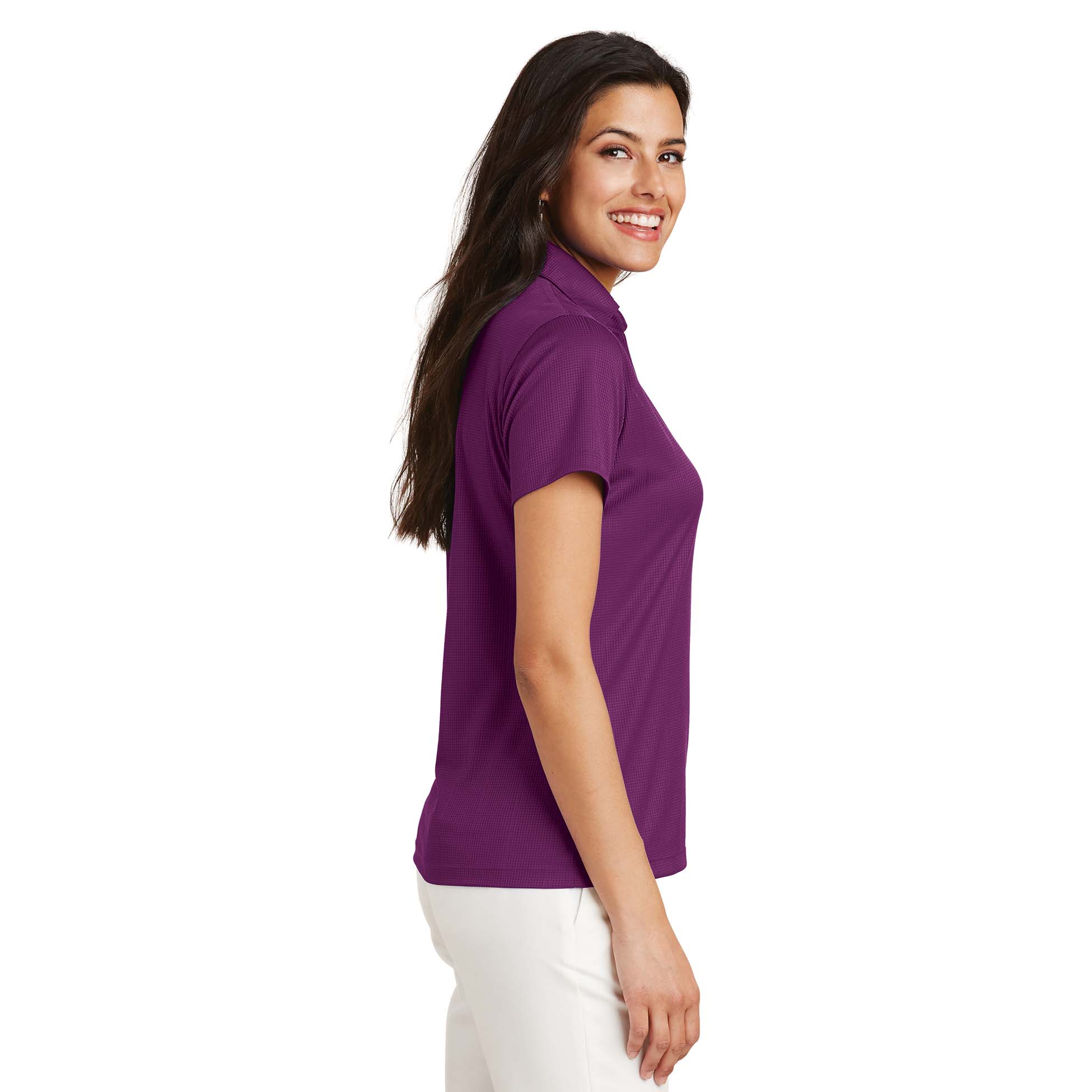 Port Authority L528 Ladies Performance Fine Jacquard Polo - Violet ...