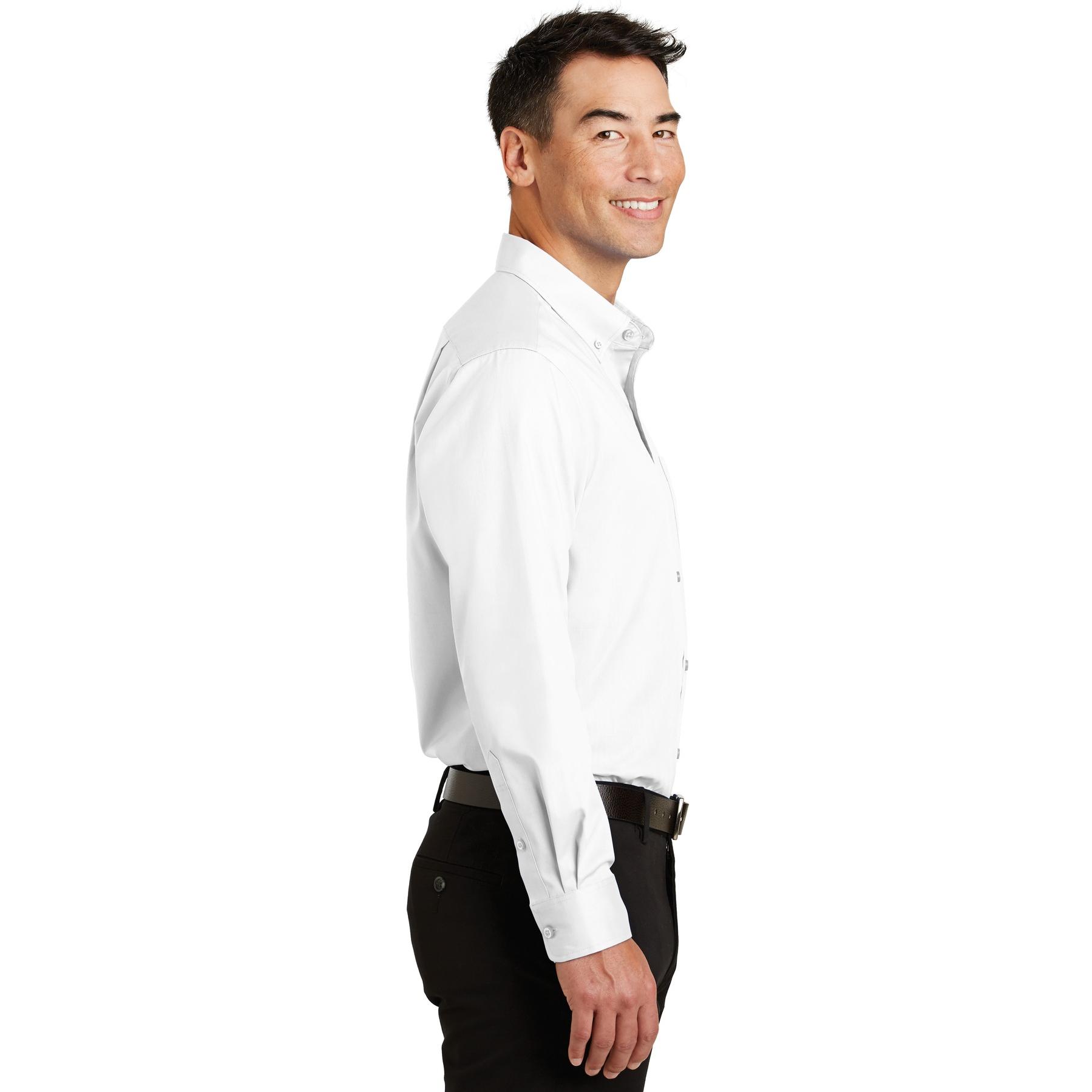 Port Authority S663 SuperPro Twill Shirt - White | Full Source