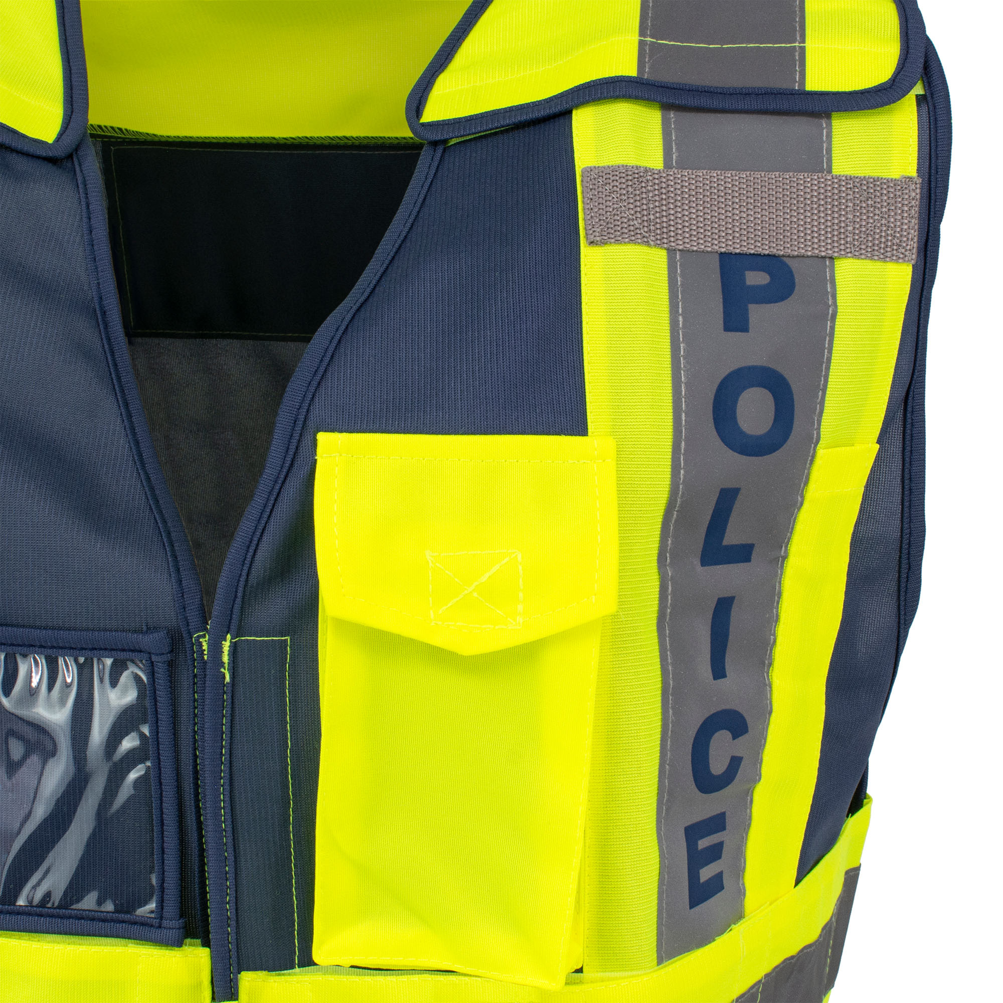 Full Source PSV-POLICE Type P Class 2 Public Safety Vest - Lime & Navy ...