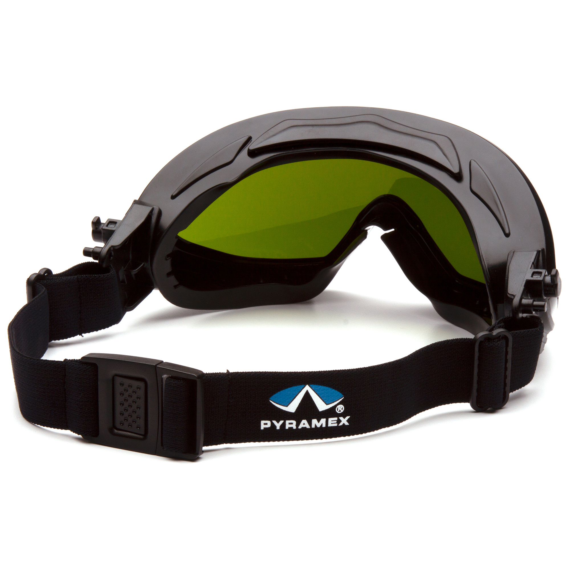 Pyramex GG504TIR3 Capstone Goggles - Gray Frame - Green Tinted H2X Anti ...