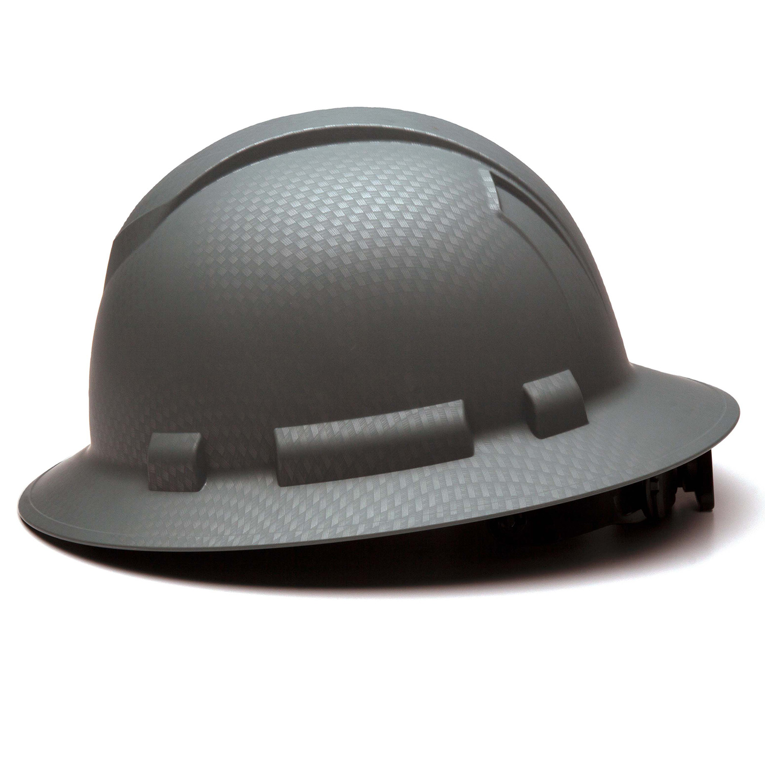 Pyramex HP54123 Ridgeline Full Brim Hard Hat - 4-Point Ratchet ...