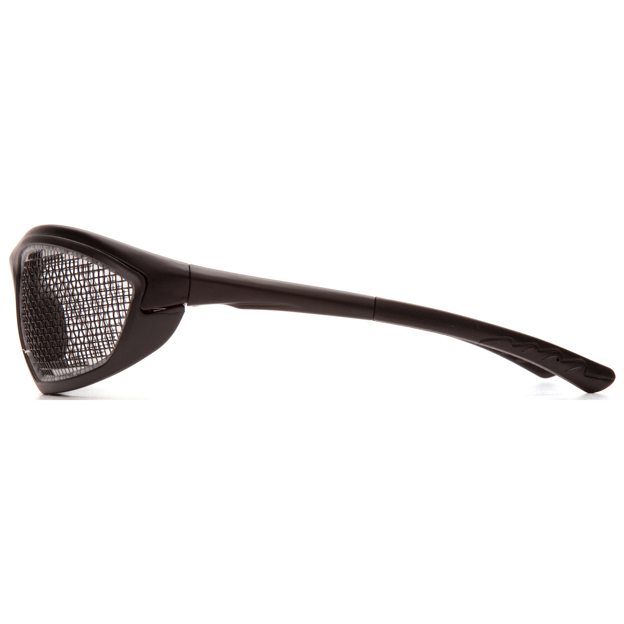 Pyramex SB74WMD Trifecta Safety Glasses - Black Frame - Wire Mesh Lens ...
