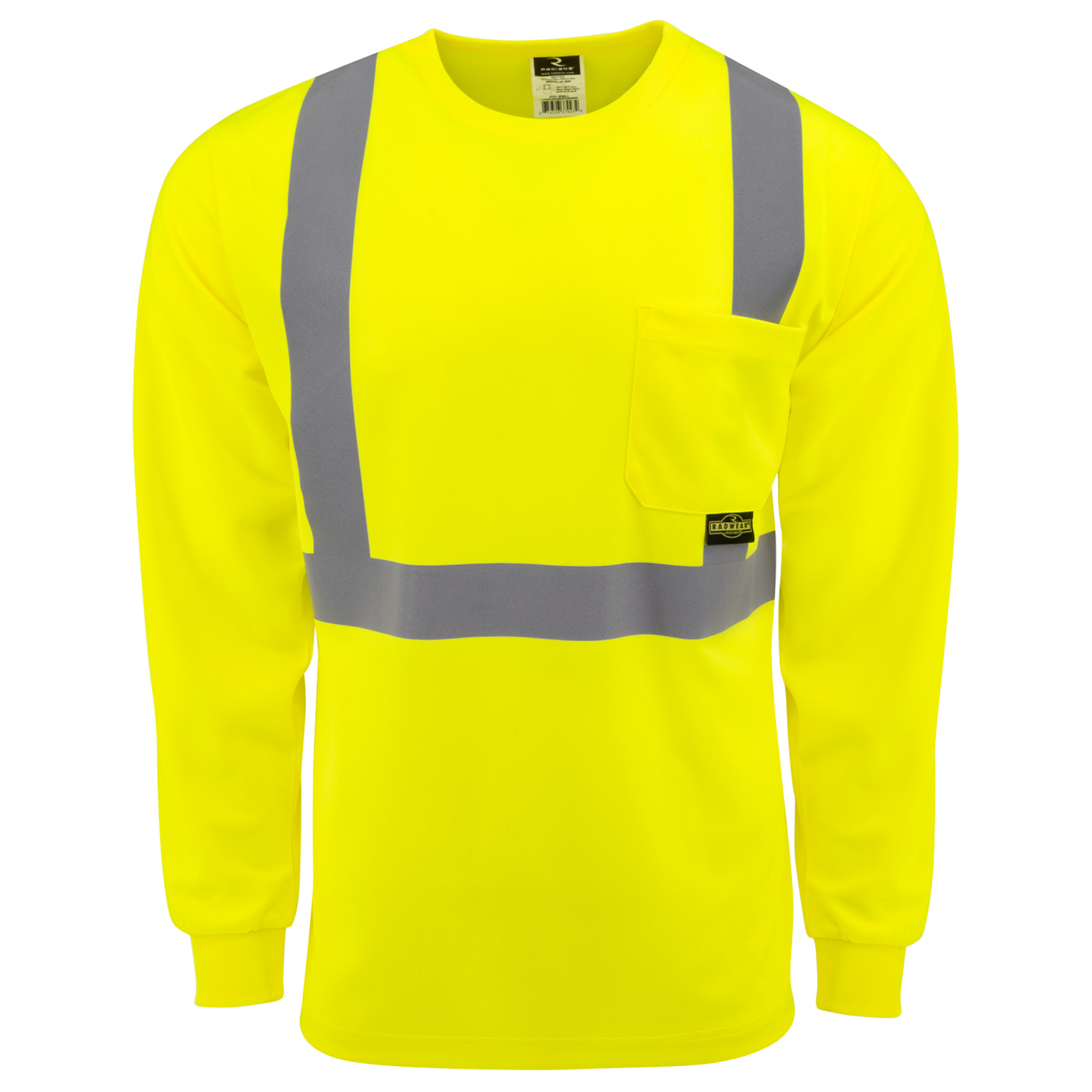 Radians ST21-2PGS Type R Class 2 Mesh Safety Shirt - Yellow/Lime | Full ...