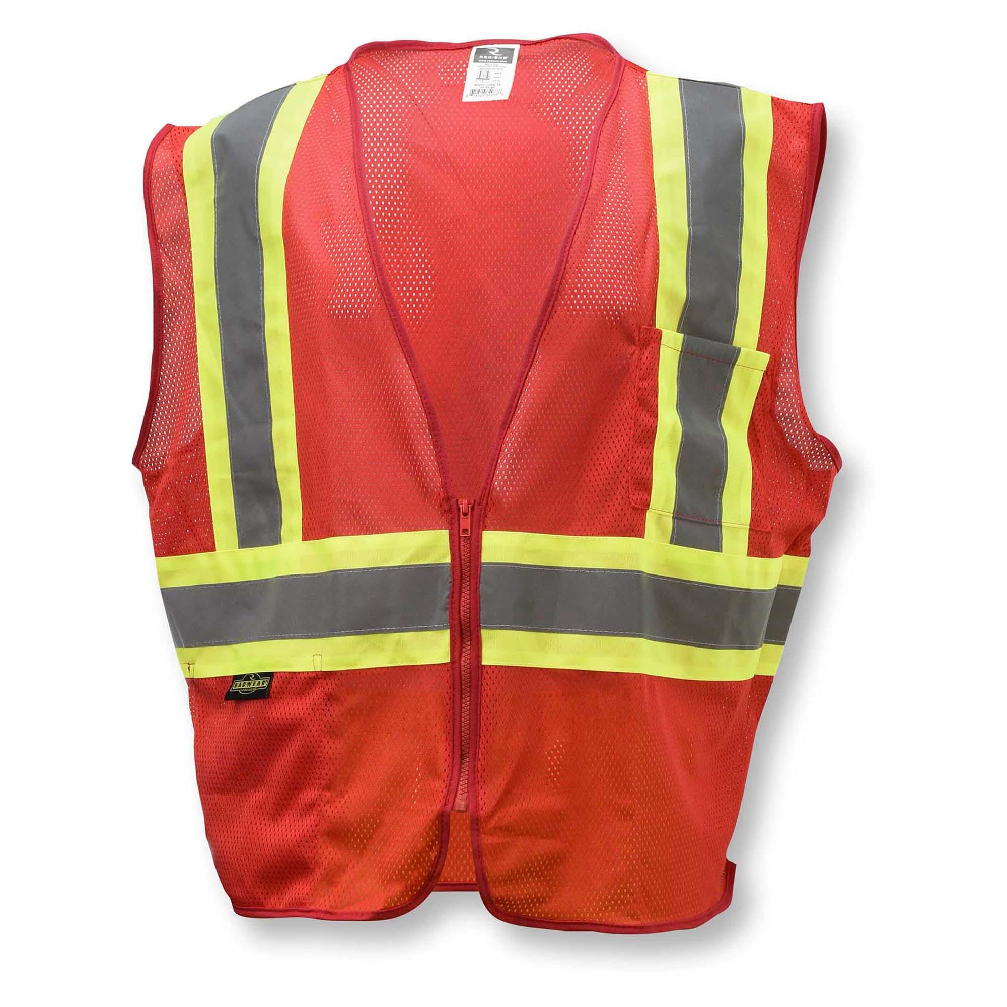 Radians SV22 Economy Type O Class 1 Safety Vest - Red | FullSource.com