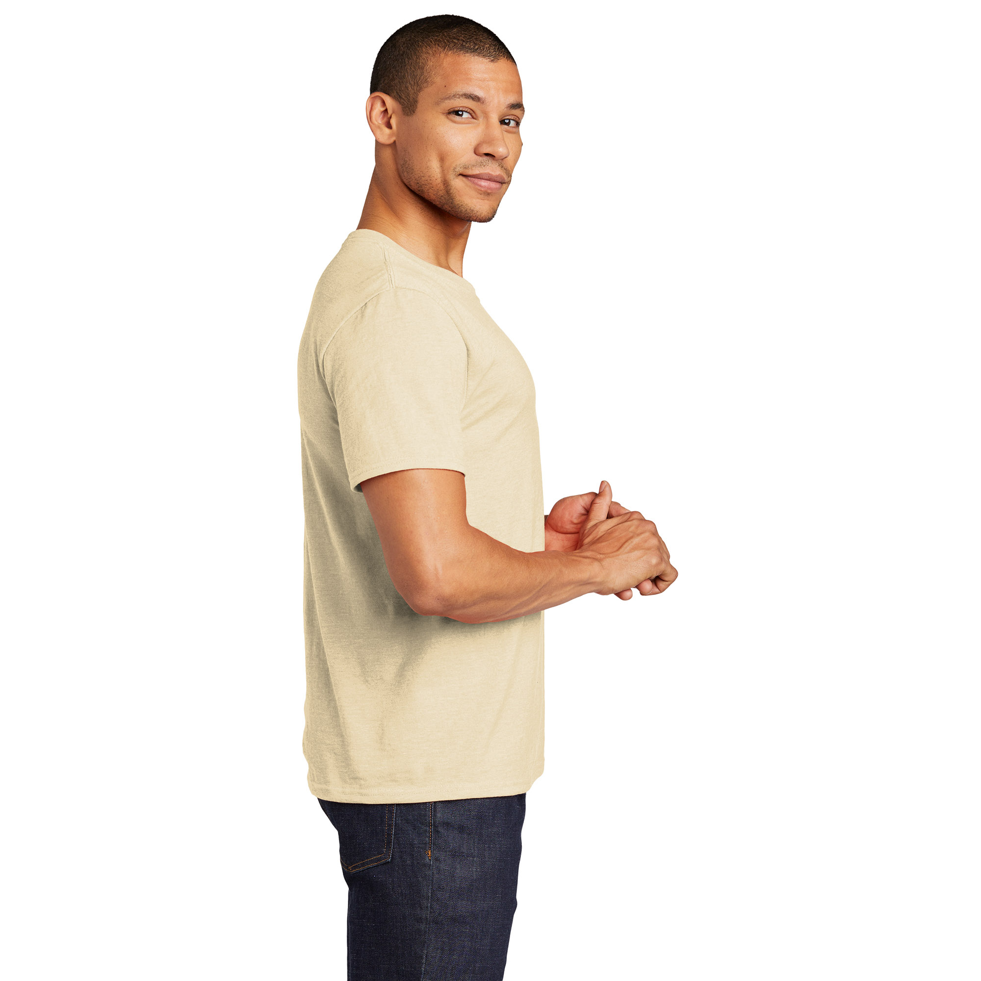 Jerzees 560M Premium Blend Ring Spun T-Shirt - Sweet Cream Heather ...
