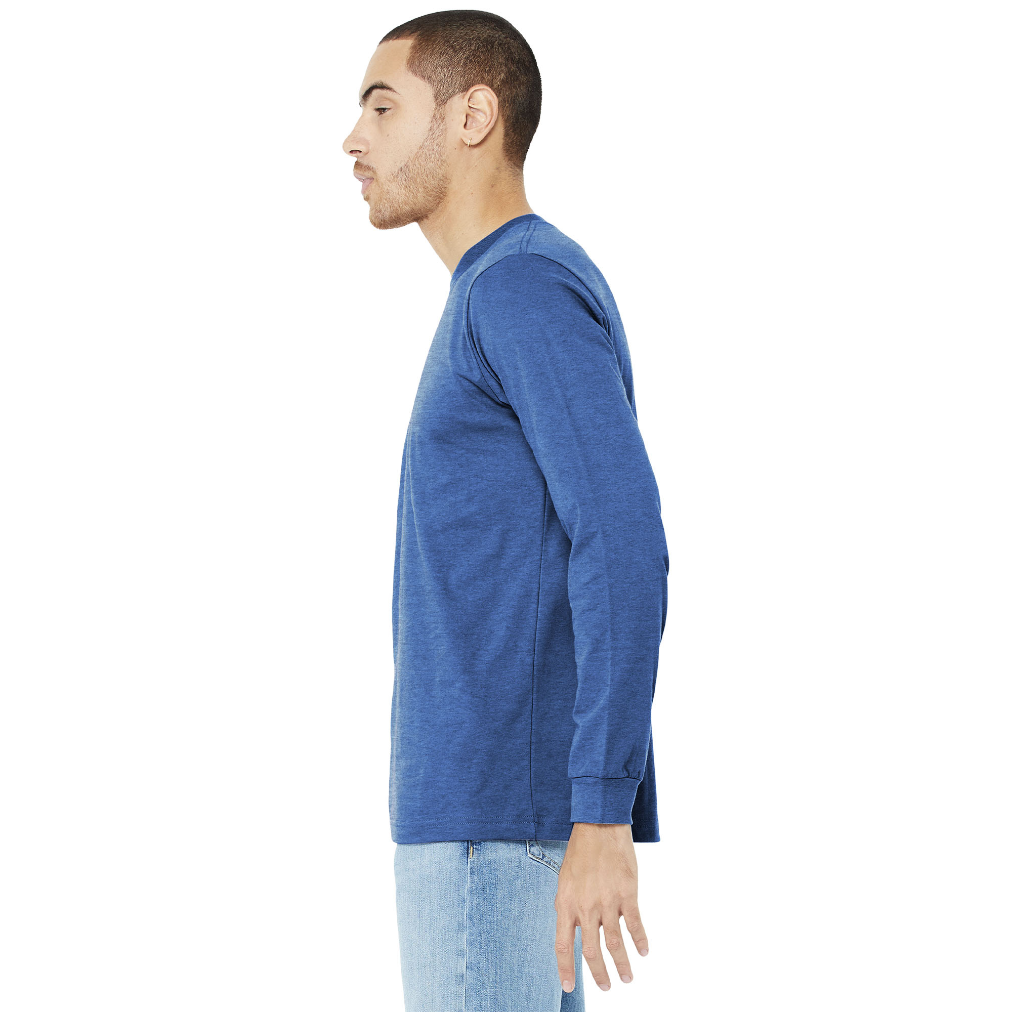 Bella + Canvas BC3501CVC Unisex Heather CVC Long Sleeve Tee - Heather ...