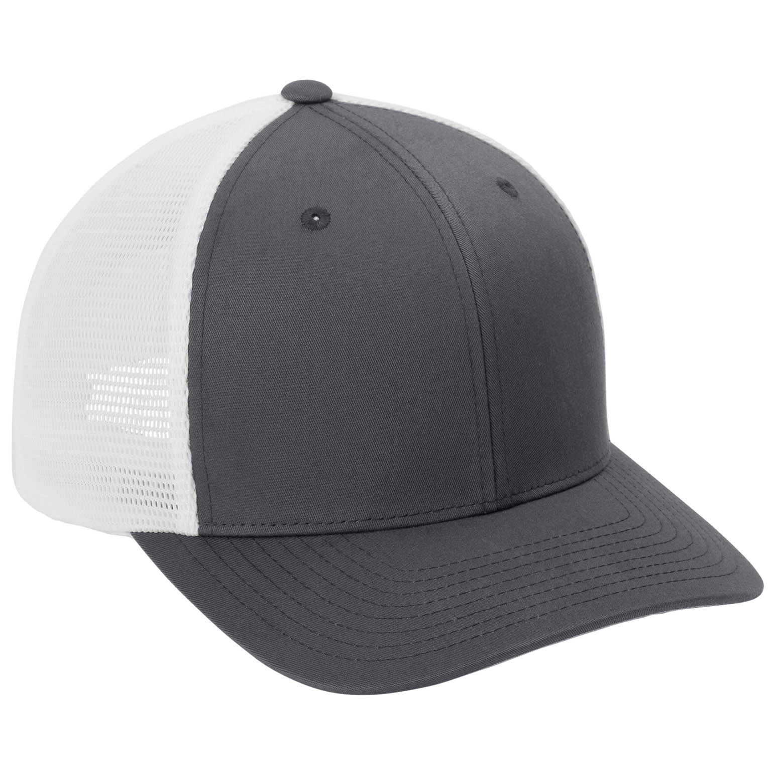 Port Authority C110 Flexfit 110 Mesh Cap - Graphite/White | Full Source