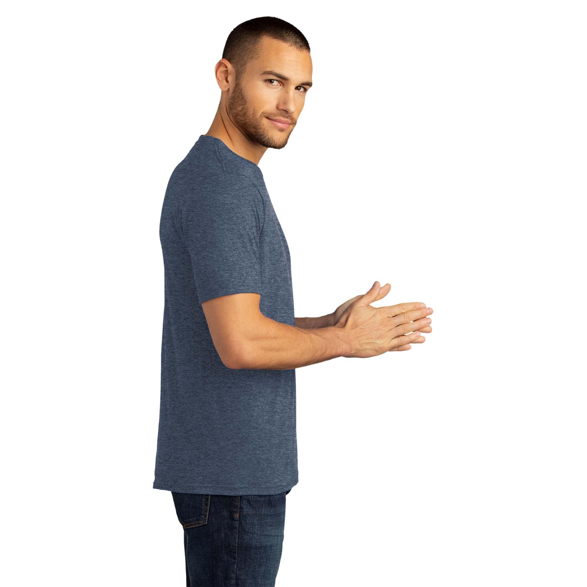 District DM130DTG Perfect Tri DTG Tee - Navy Frost | Full Source
