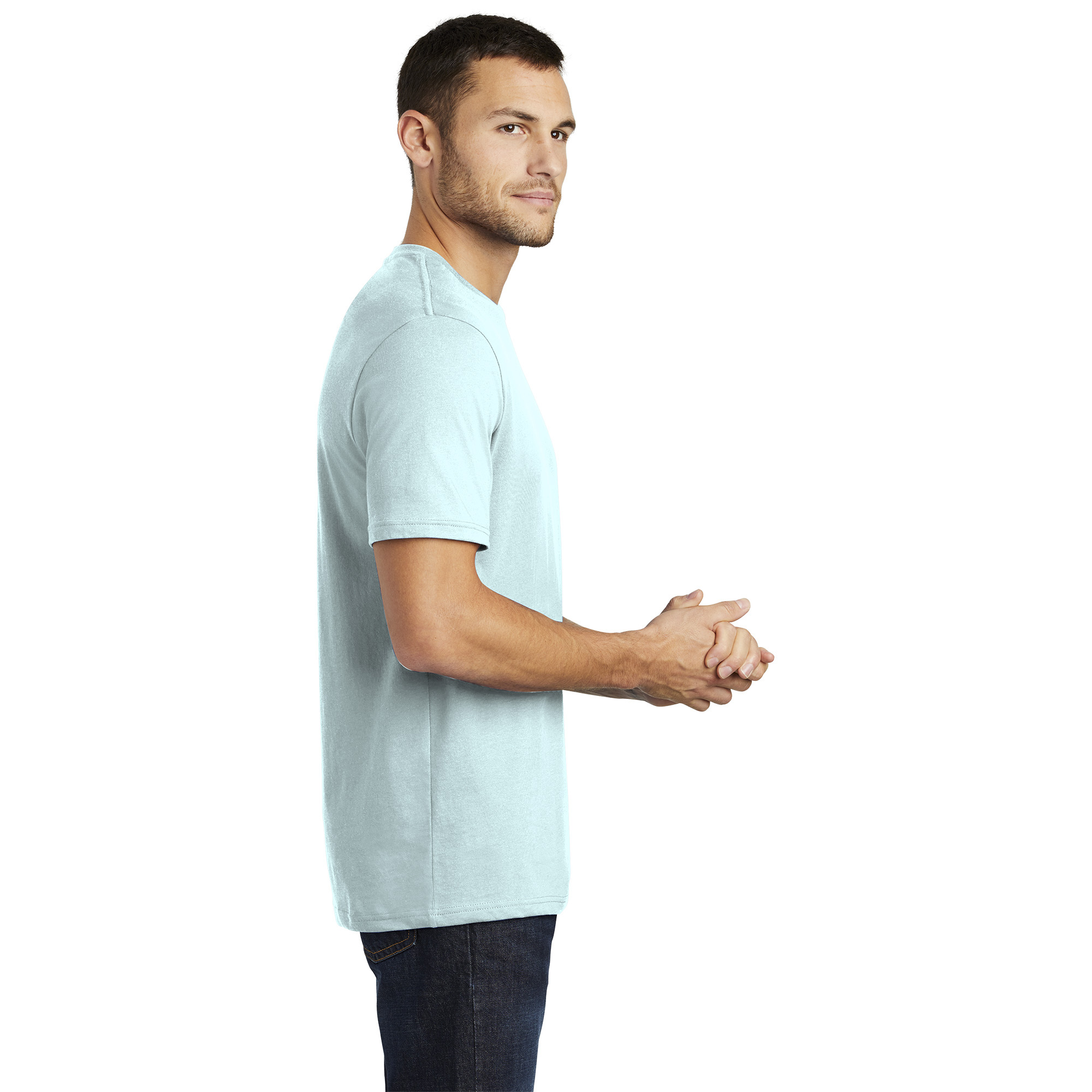 District DT104 Perfect Weight Tee - Seaglass Blue | Full Source