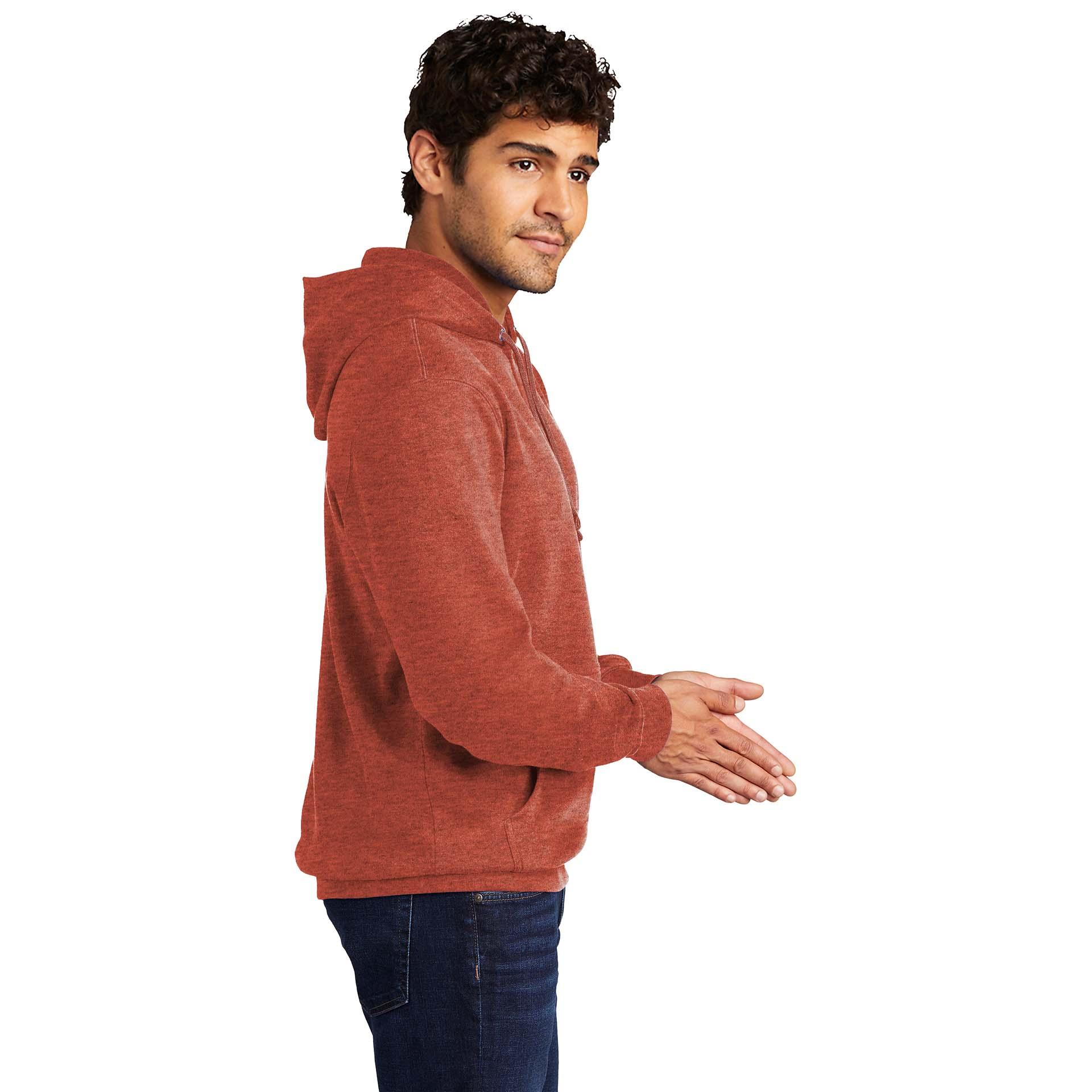 District DT6100 V.I.T. Fleece Pullover Hoodie - Heathered Russet | Full ...