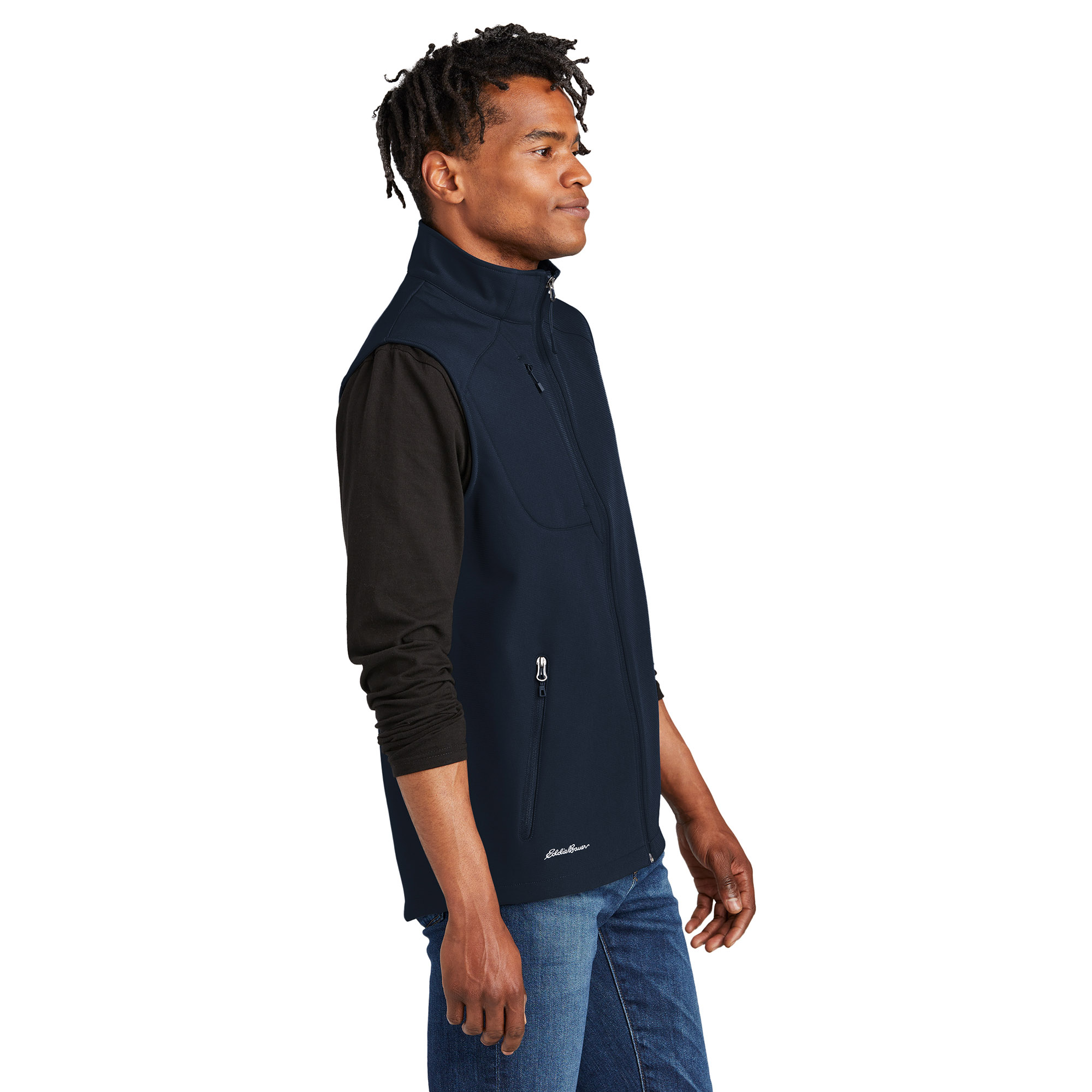 Eddie Bauer EB546 Stretch Soft Shell Vest - River Blue Navy | Full Source