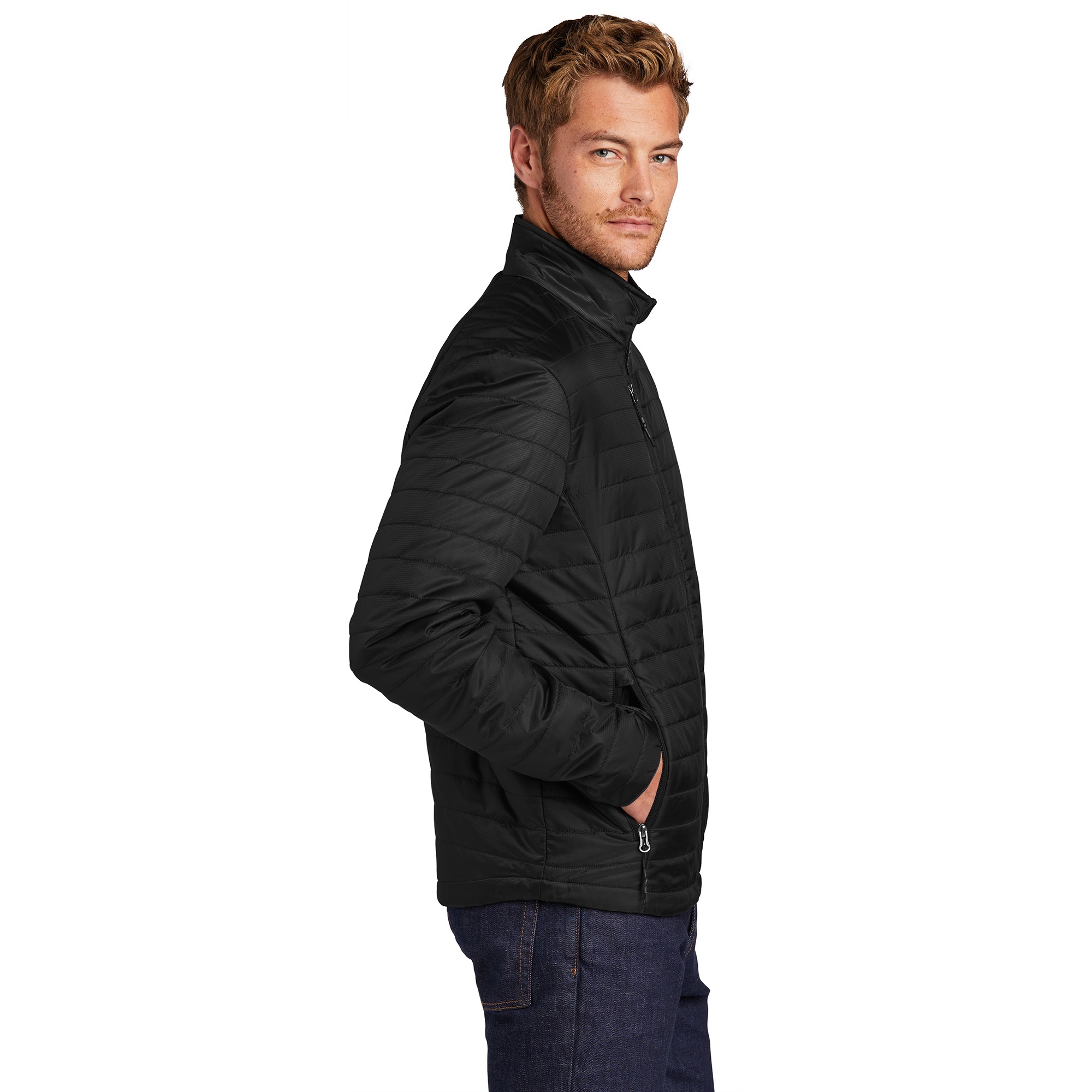 Port Authority J850 Packable Puffy Jacket - Deep Black | Full Source