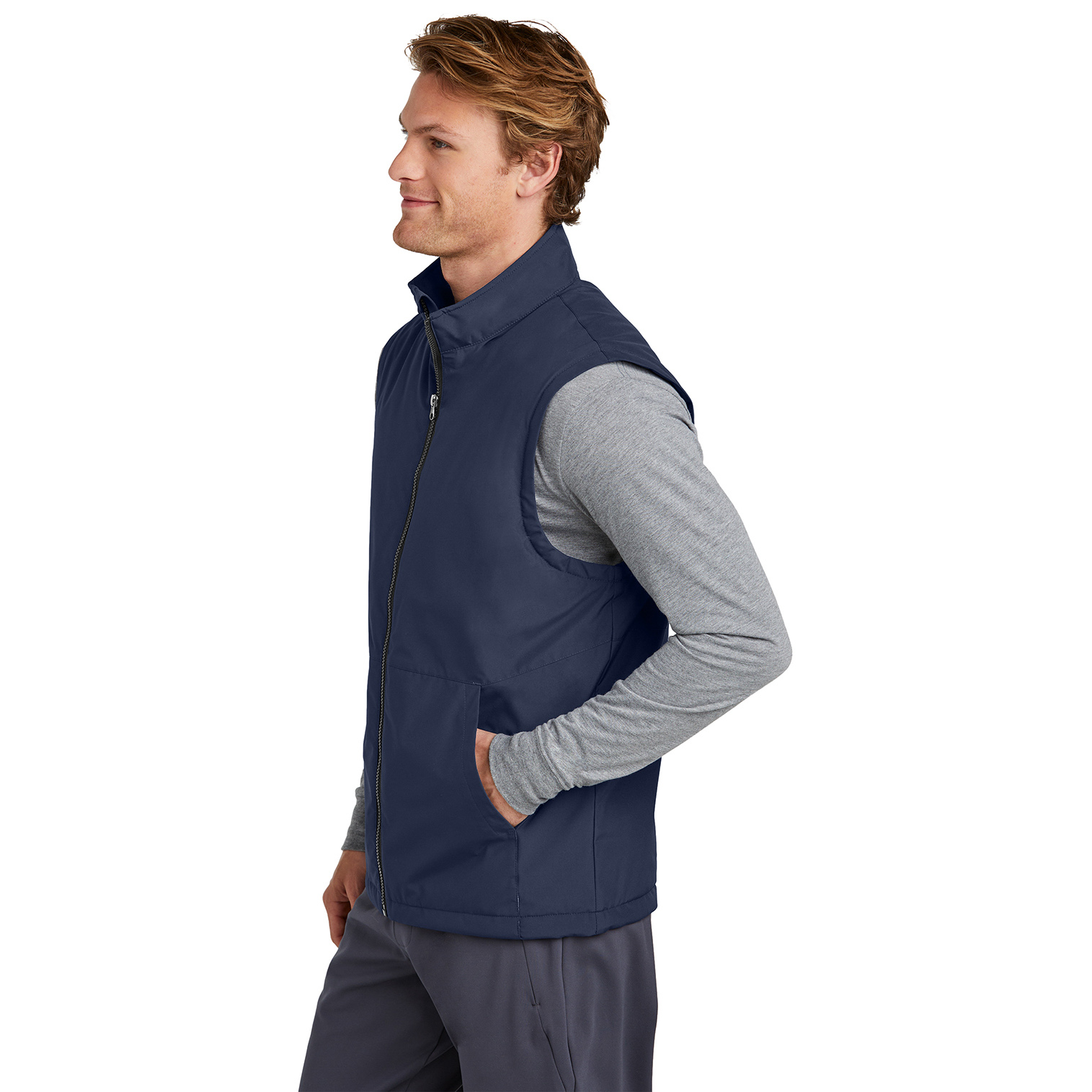 Sport-Tek JST57 Insulated Vest - True Navy | Full Source