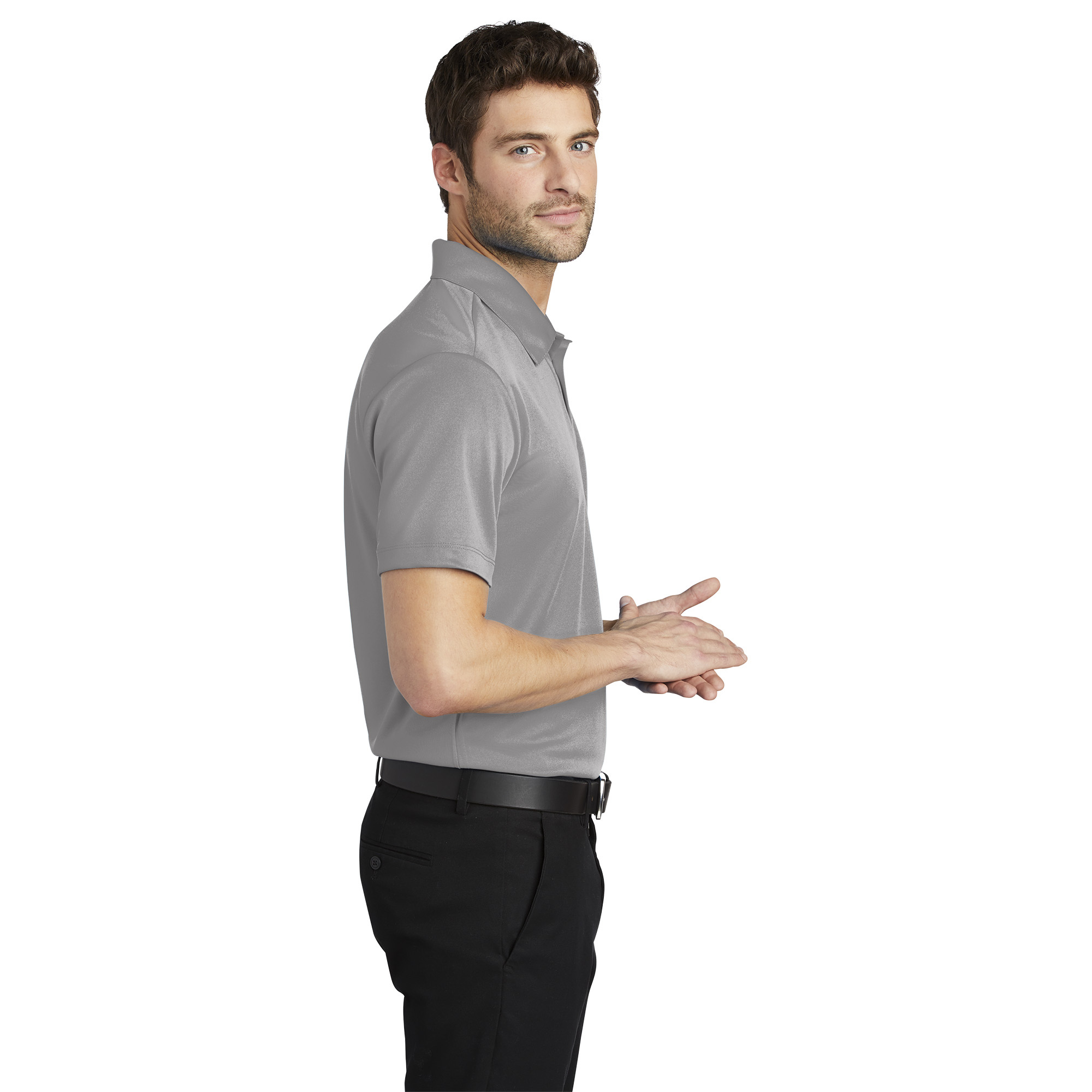 Port Authority K540 Silk Touch Performance Polo - Gusty Grey | Full Source