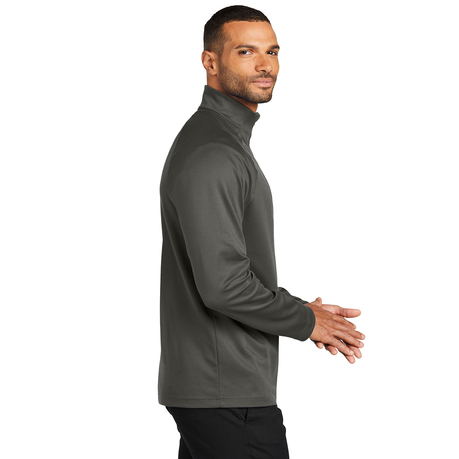 Port Authority K870 C-Free Cypress 1/4-Zip - Grey Steel | Full Source