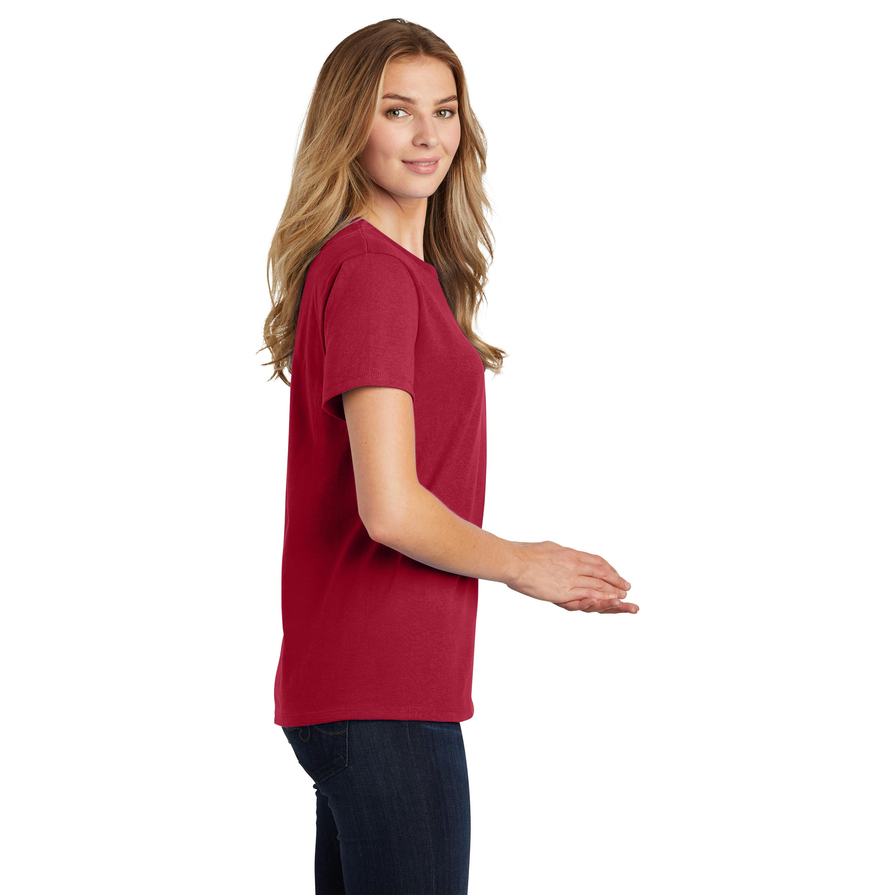 Port & Company LPC61 Ladies Essential T-Shirt - Red | Full Source