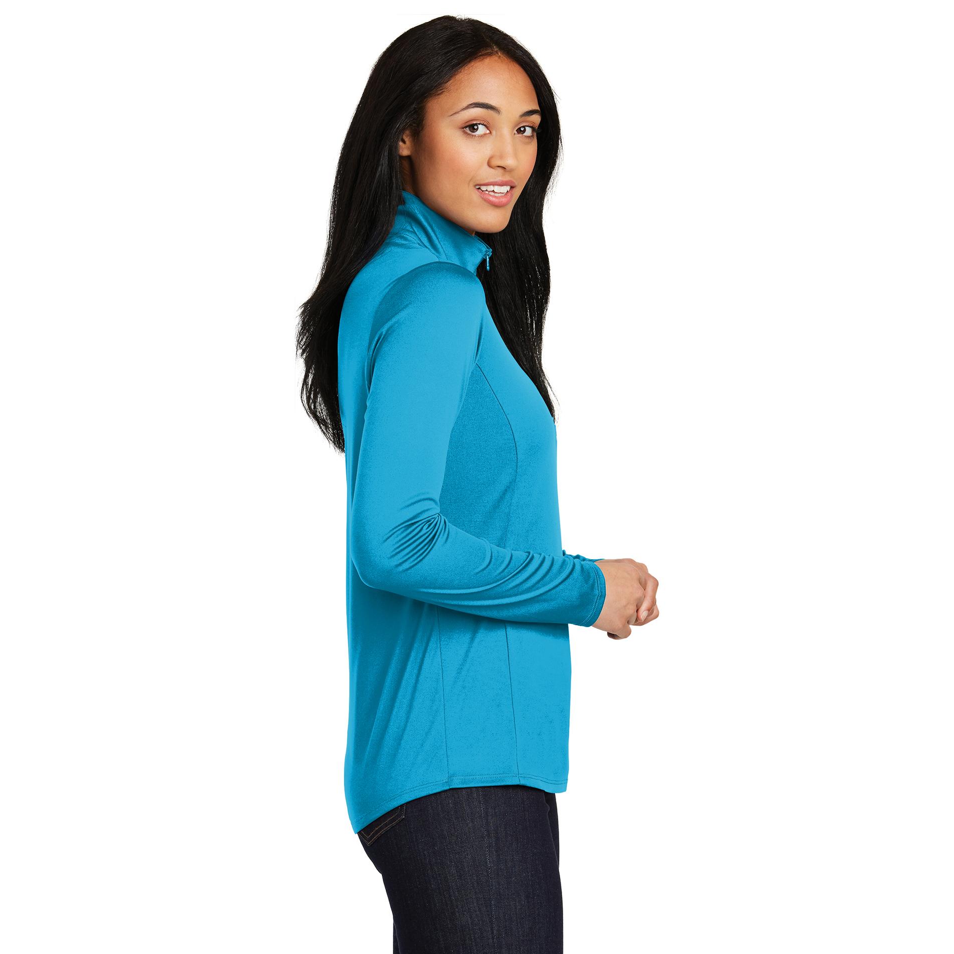 Sport-Tek LST357 Ladies PosiCharge Competitor 1/4-Zip Pullover- Atomic ...