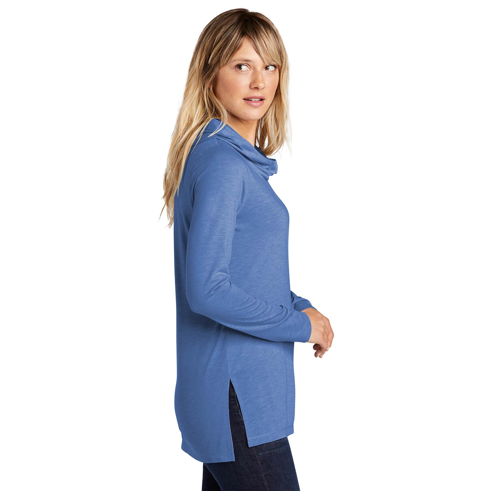Sport-Tek LST406 Ladies PosiCharge Tri-Blend Wicking Hoodie - True ...