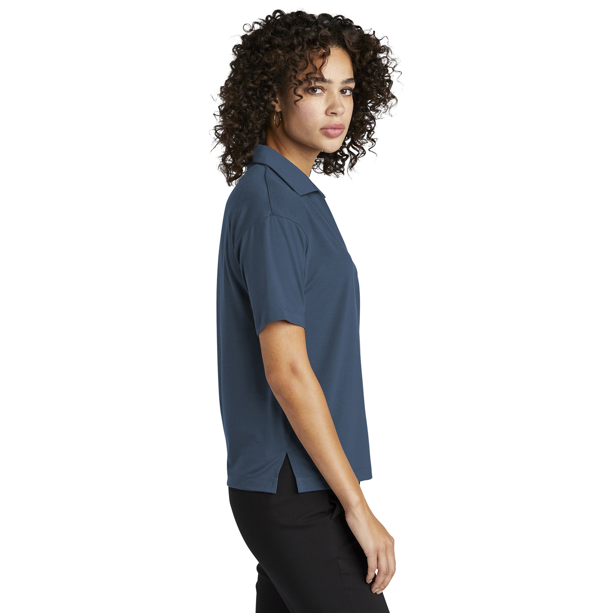Mercer+Mettle MM1015 Women's Stretch Jersey Polo - Insignia Blue | Full ...