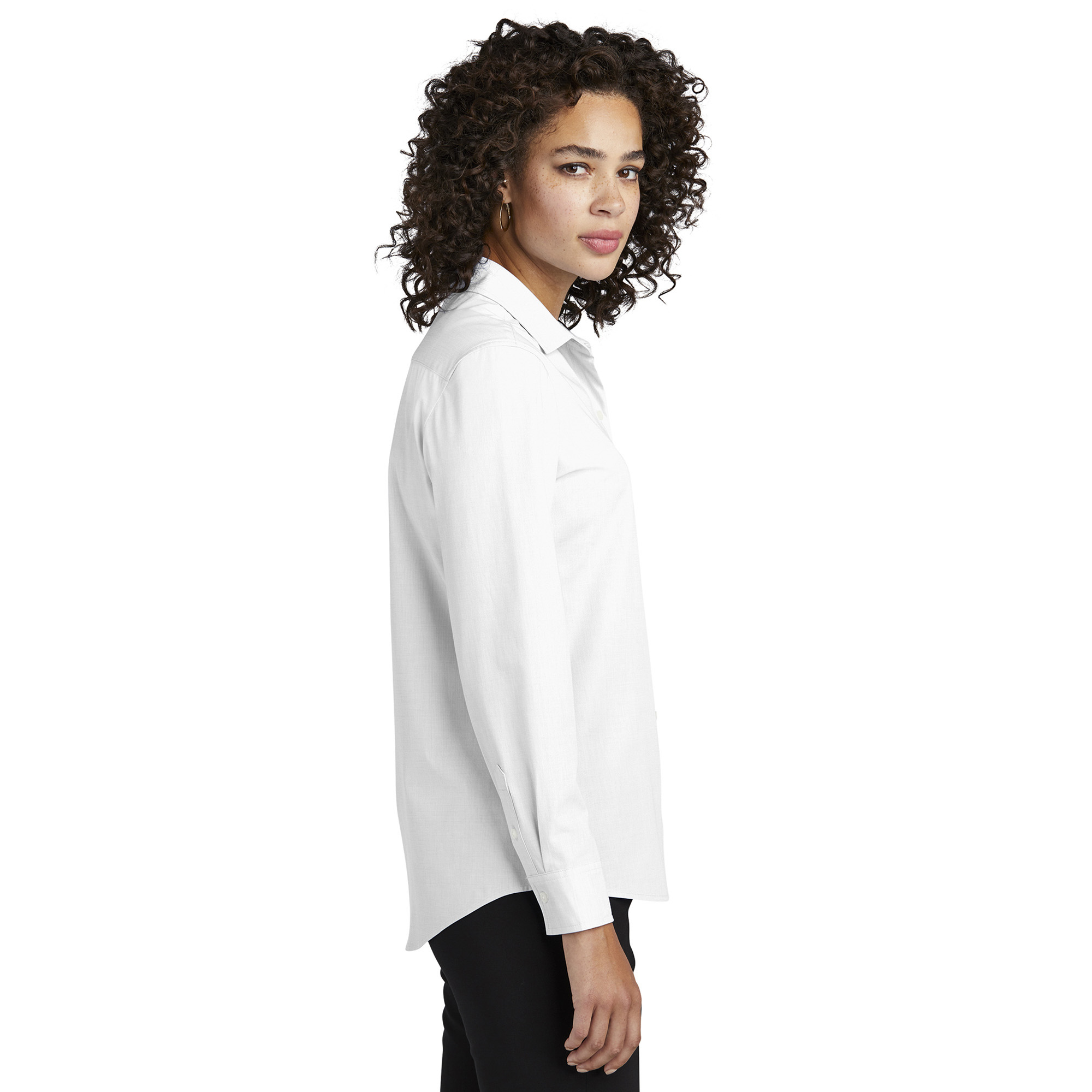 Mercer+Mettle MM2001 Women's Long Sleeve Stretch Woven Shirt - White ...