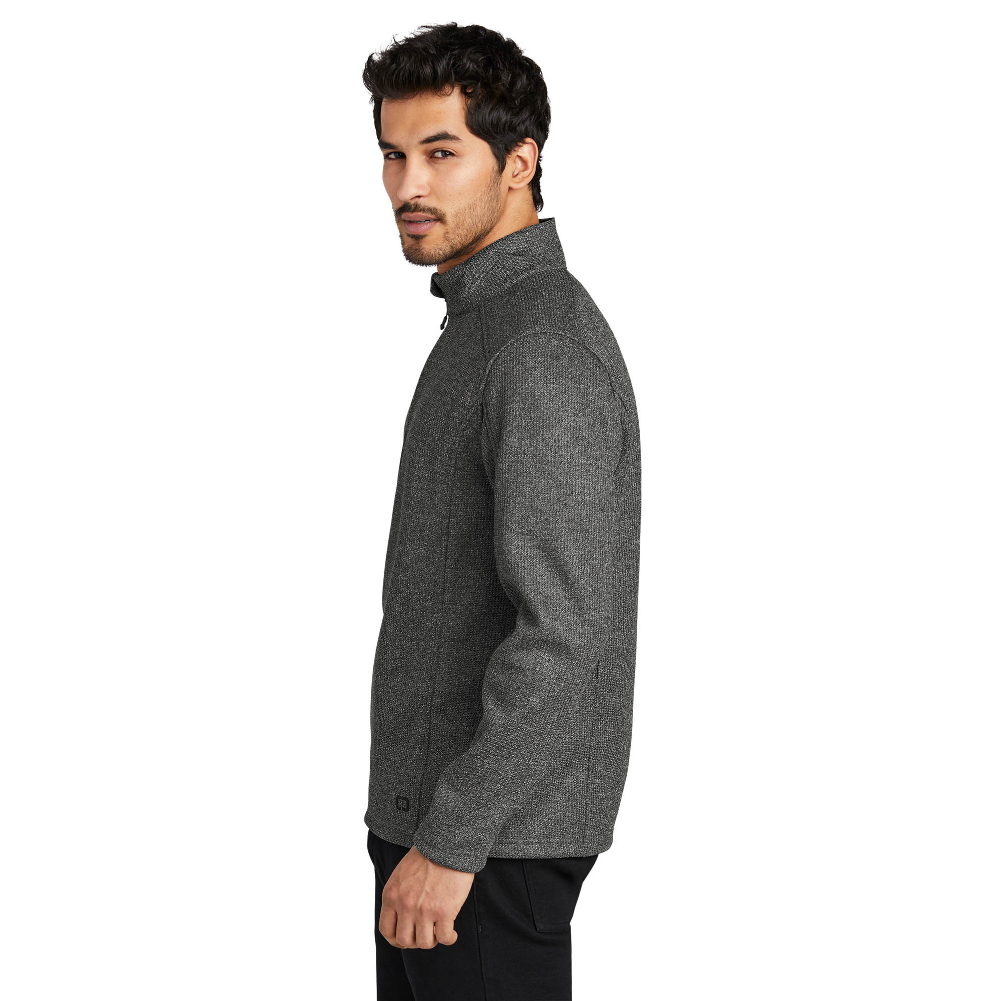 OGIO OG729 Grit Fleece 1/2-Zip - Diesel Grey Heather | Full Source
