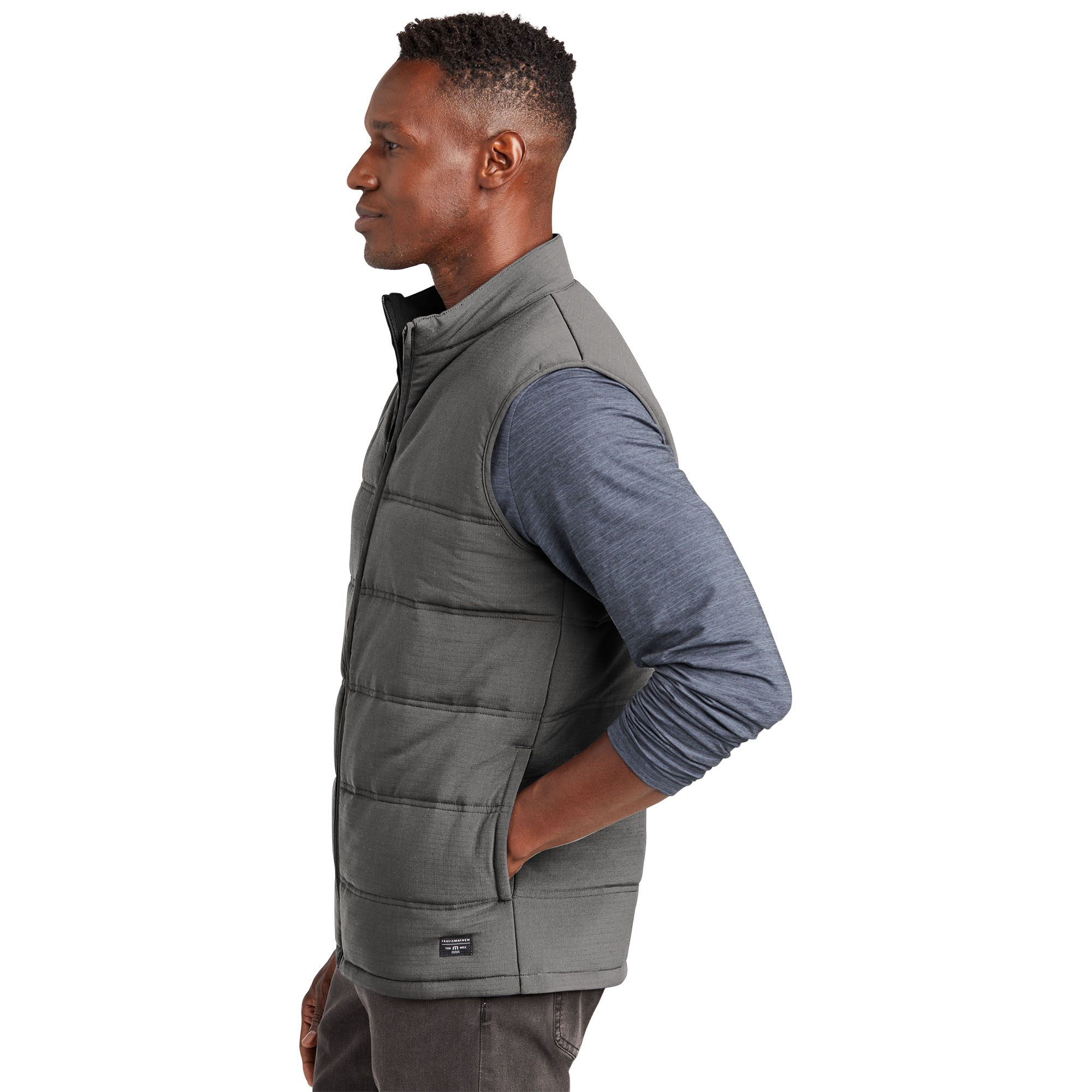 TravisMathew TM1MW453 Cold Bay Vest - Quiet Shade Grey | Full Source