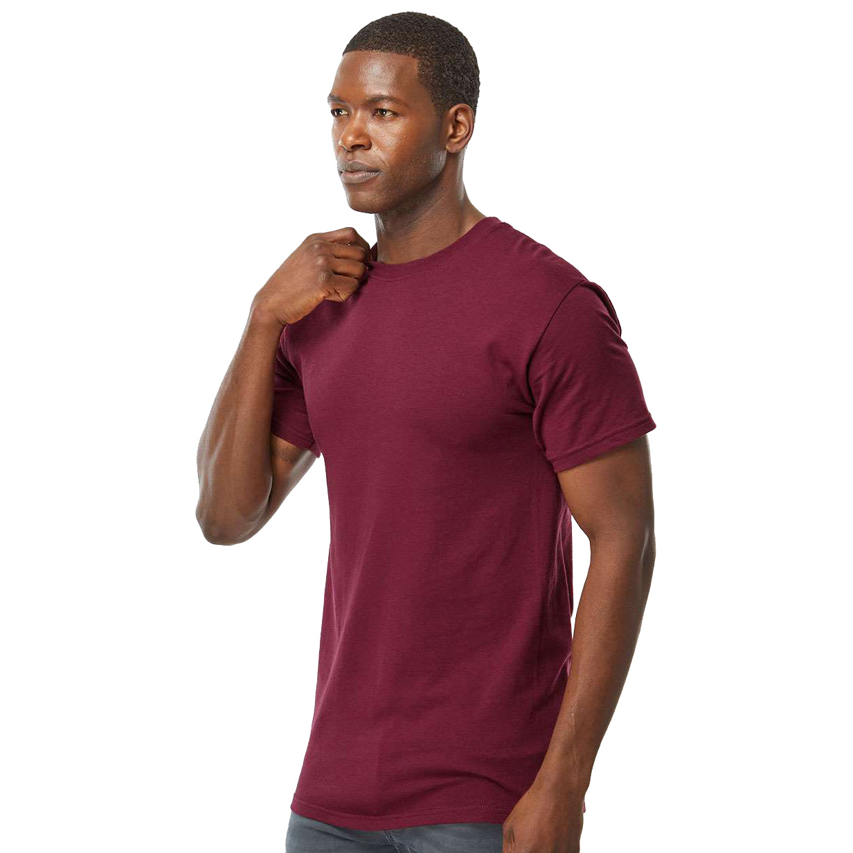 M&O 4800 Gold Soft Touch T-Shirt - Maroon | Full Source