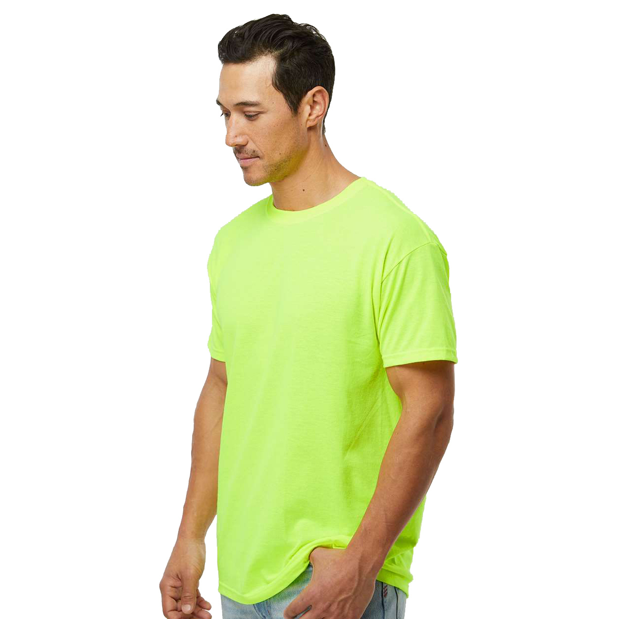 M&O 4800 Gold Soft Touch T-Shirt - Safety Green | Full Source