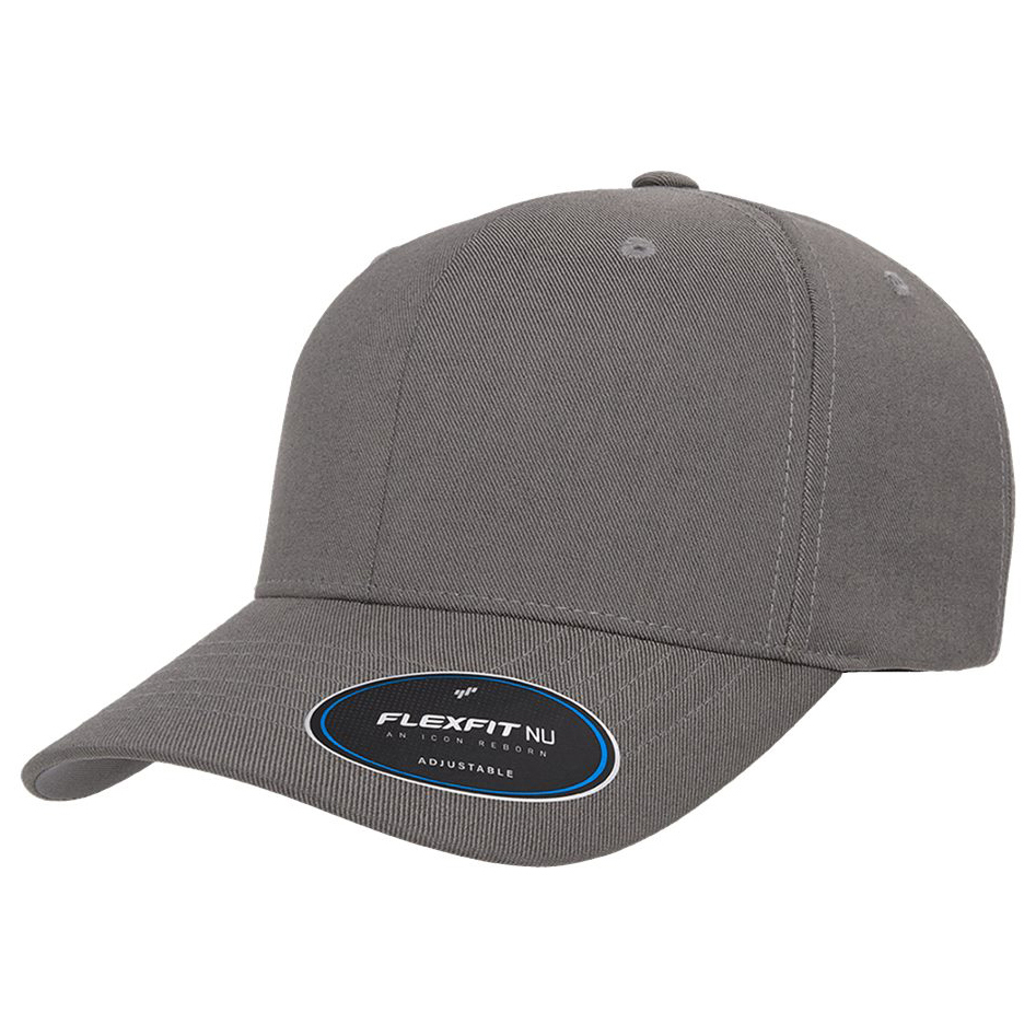 Flexfit 6110NU NU Adjustable Cap - Grey | Full Source